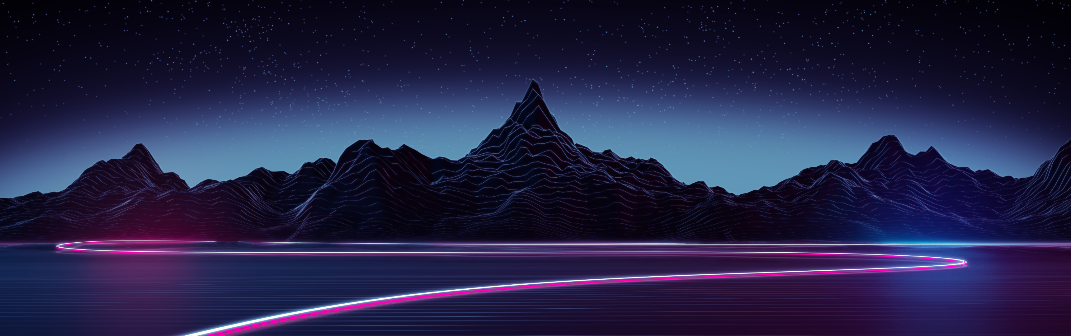 3440x1080 Resolution Neon Highway 3440x1080 Resolution Wallpaper ...