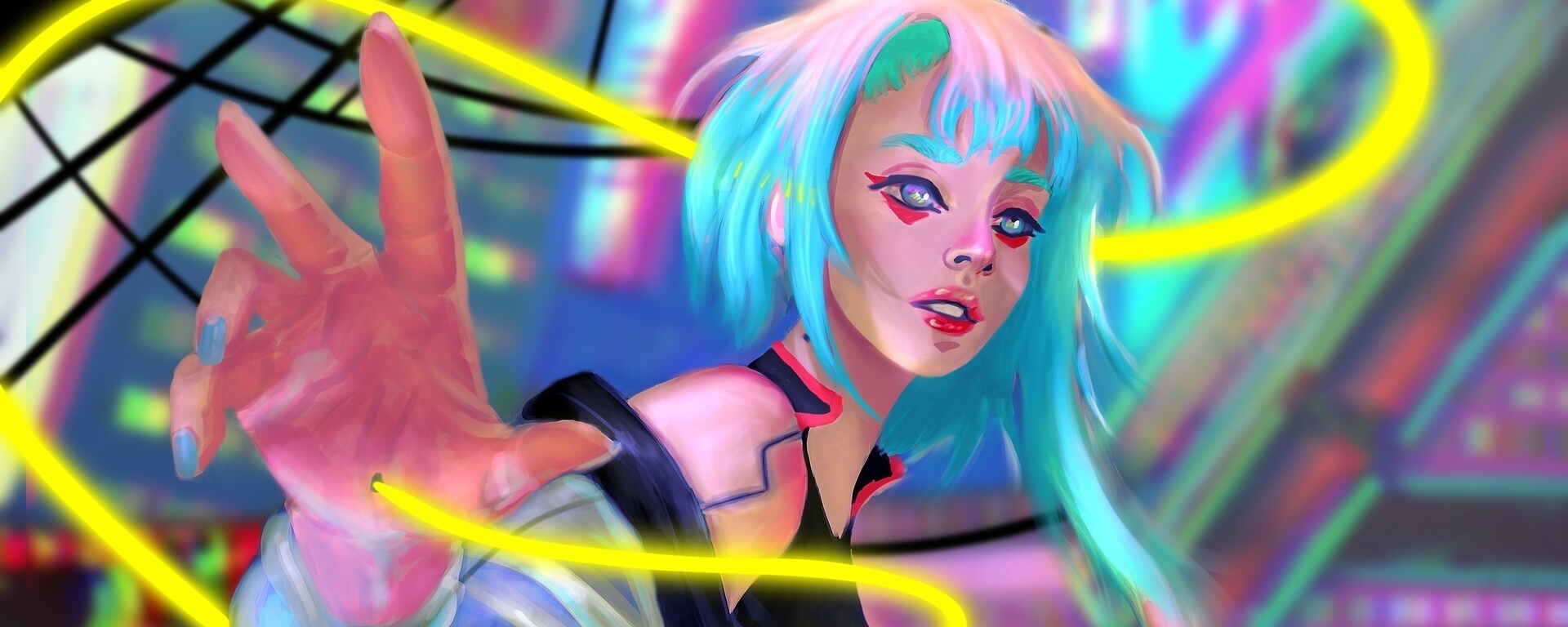 1920x768 Resolution Netflix Cyberpunk Edgerunners HD Lucy FanArt ...