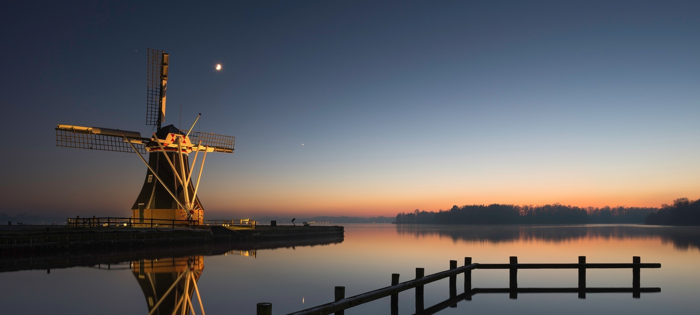 2400x1080 Netherlands HD Windmill 2400x1080 Resolution Wallpaper, HD ...