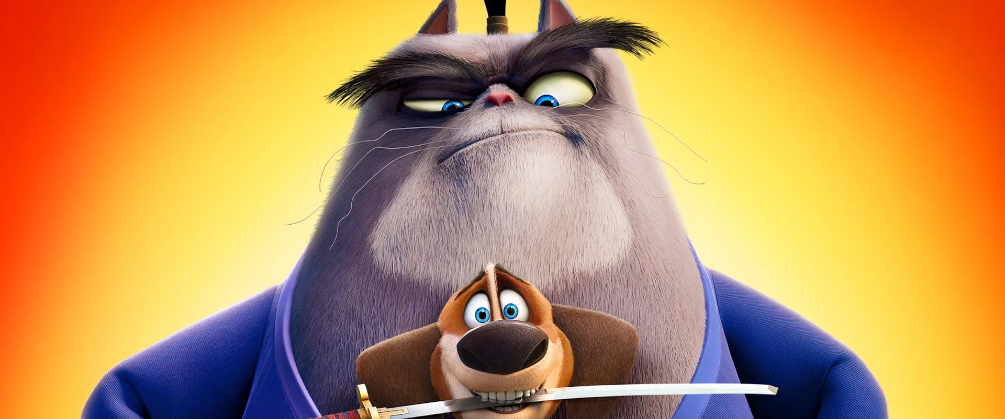 3449x1440 Resolution New Paws Of Fury The Legend Of Hank Movie Poster ...