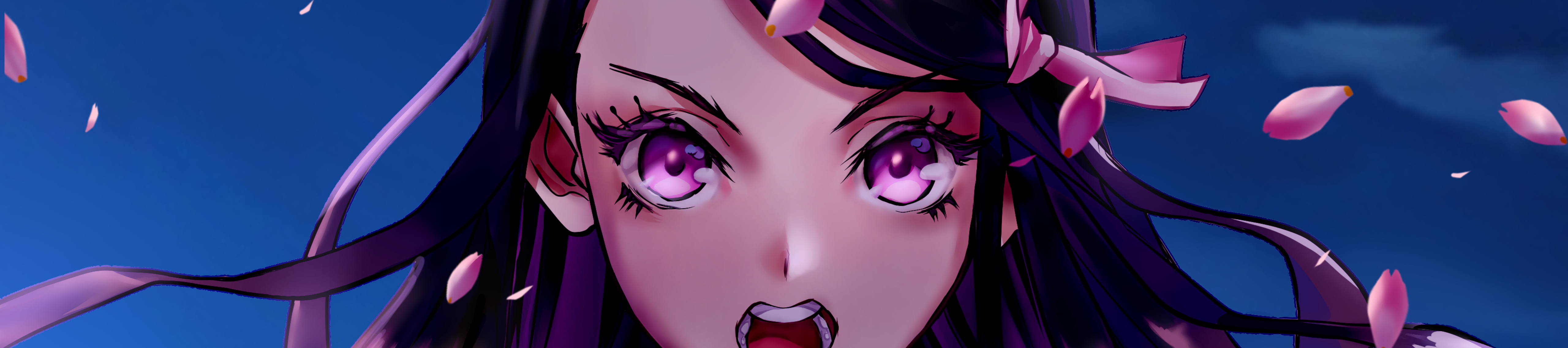 5120x1140 Resolution Nezuko Kamado Angry Kimetsu no Yaiba Art 5120x1140 ...