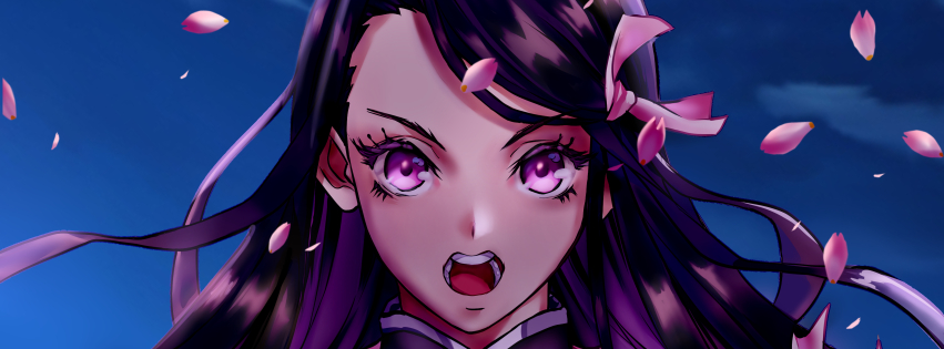 851x315 Nezuko Kamado Angry Kimetsu no Yaiba Art 851x315 Resolution ...
