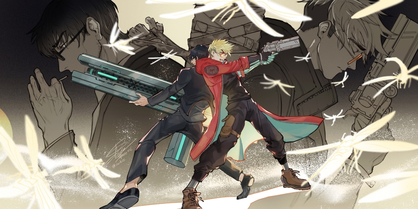 1440x720 Nicholas Wolfwood & Vash the Stampede HD Trigun Stampede ...