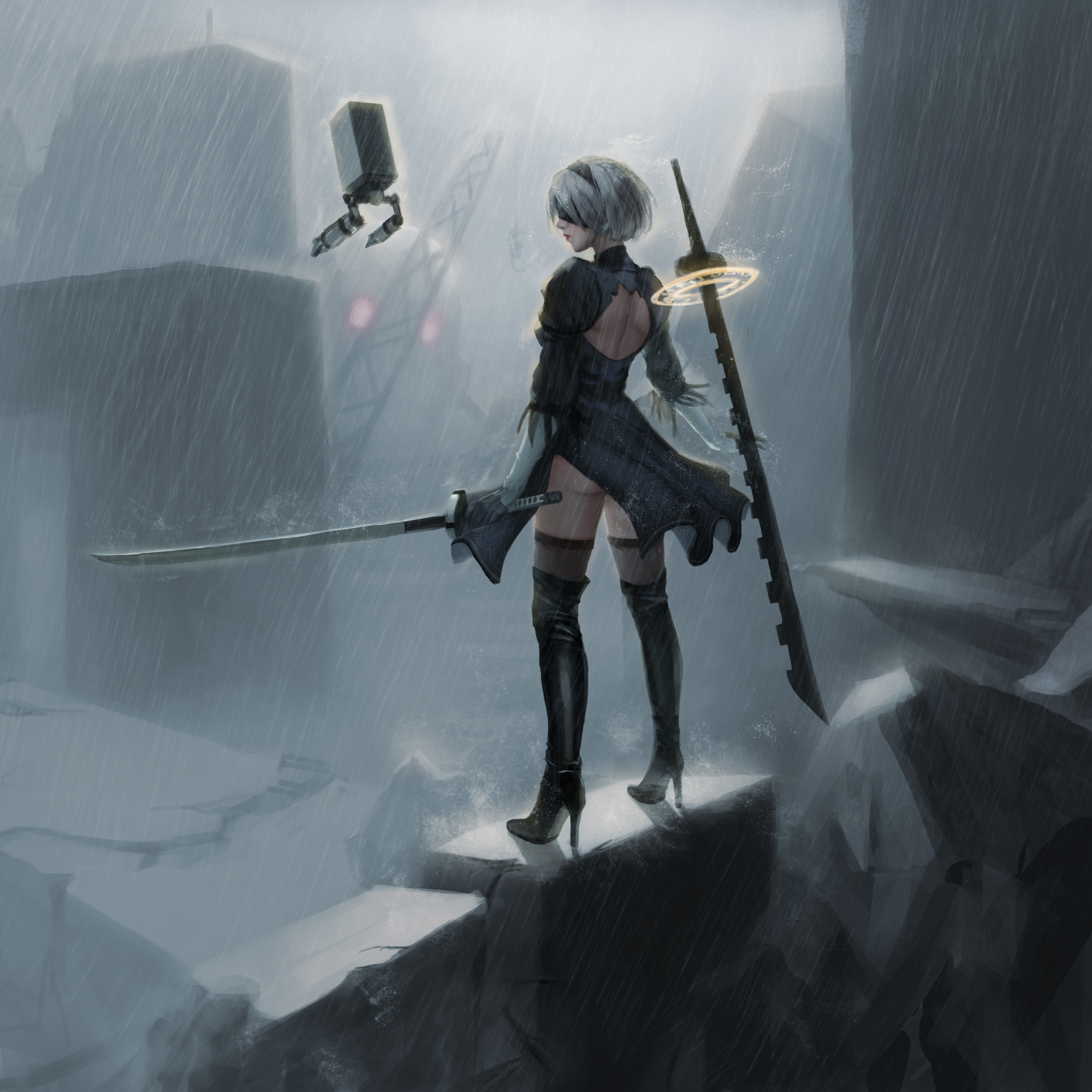 2000x2000 Resolution Nier Automata 2000x2000 Resolution Wallpaper ...