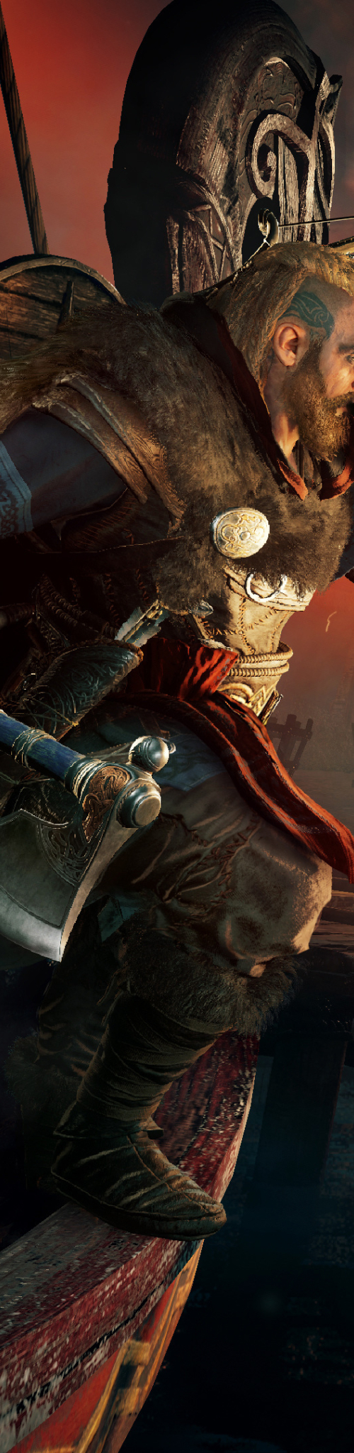 500x2048 Night Battle Assassins Creed Valhalla 500x2048 Resolution ...