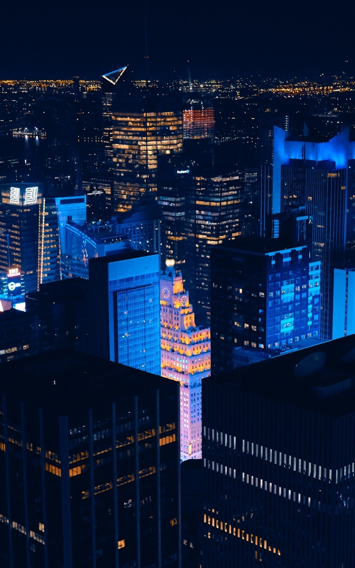 1200x1920 Resolution Nightscapes, Skyscrapers USA NYC 1200x1920 ...