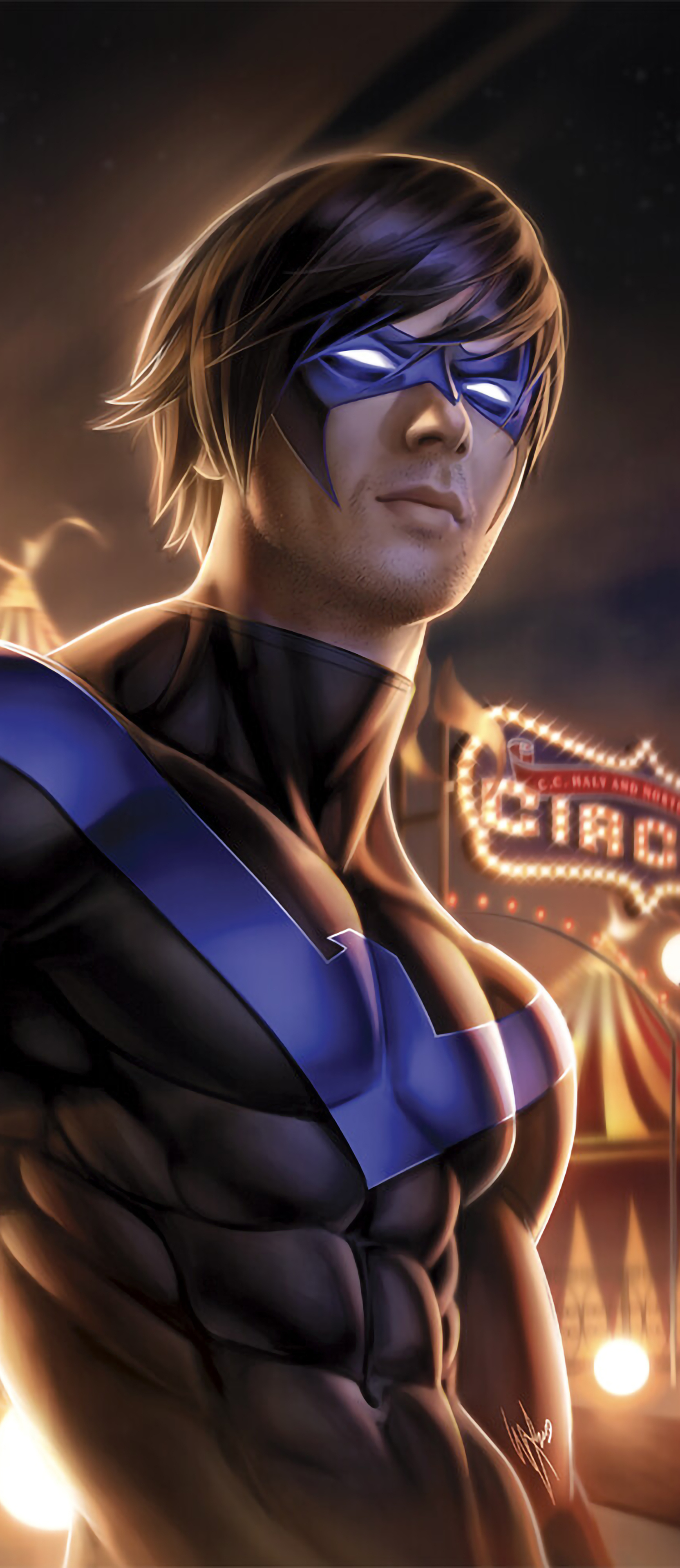 1664x3840 Resolution Nightwing Comic Art 1664x3840 Resolution Wallpaper ...