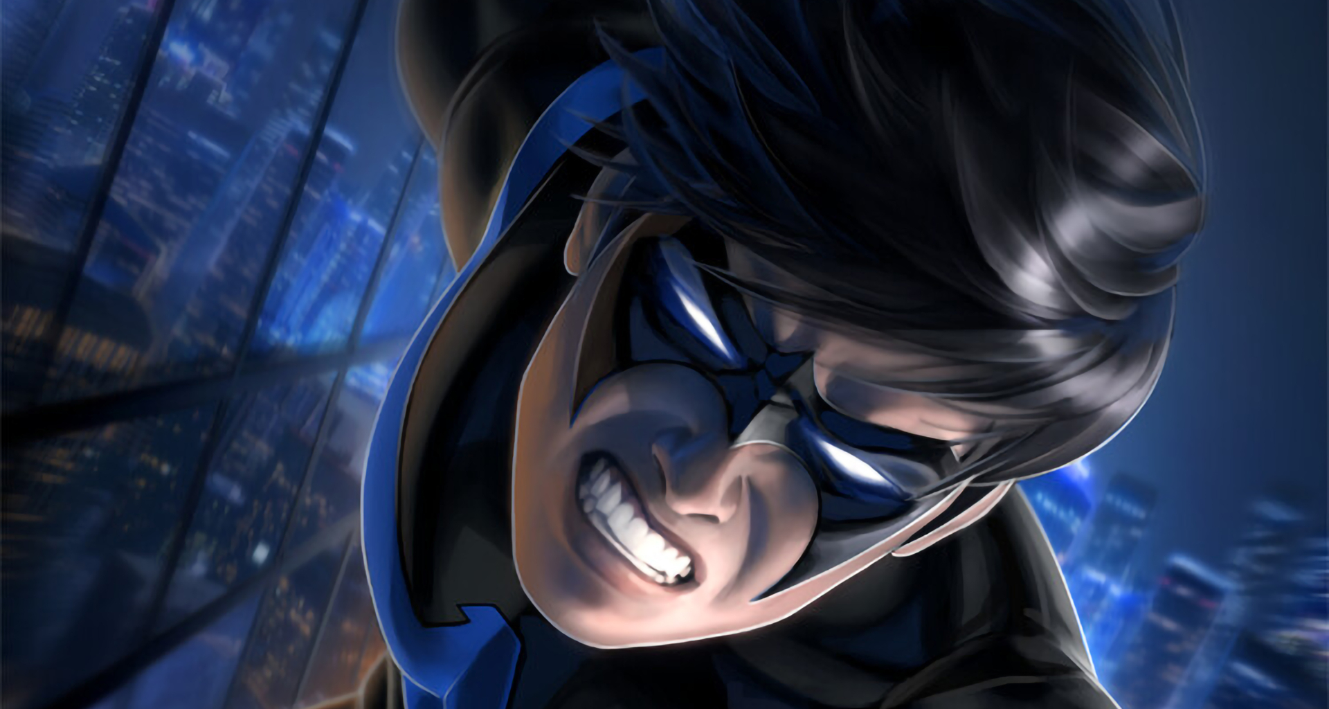 1920x1024 Resolution Nightwing Fighting Art 1920x1024 Resolution ...