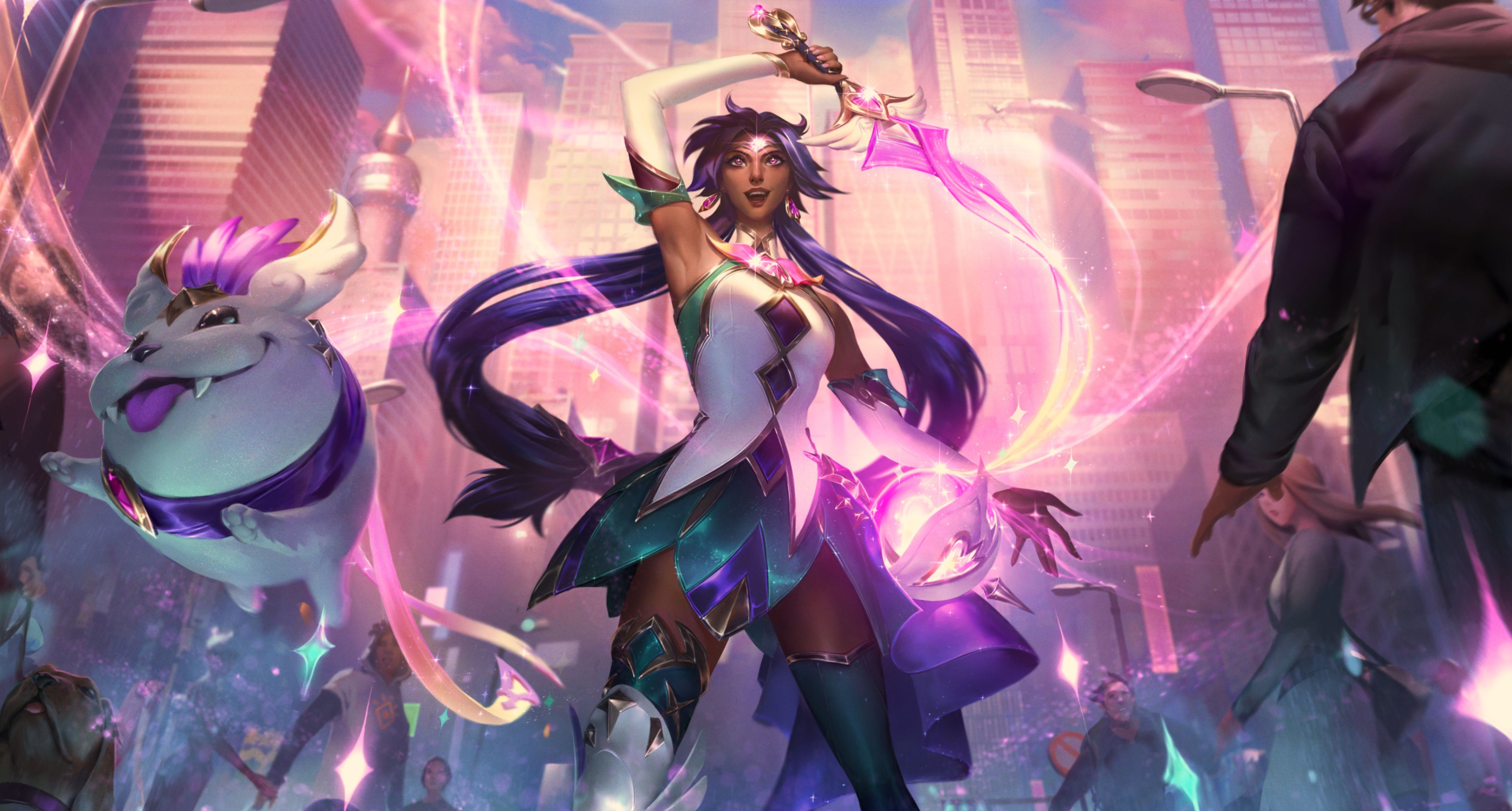 3840x2060 Resolution Nilah Star Guardians League Of Legends 3840x2060 ...