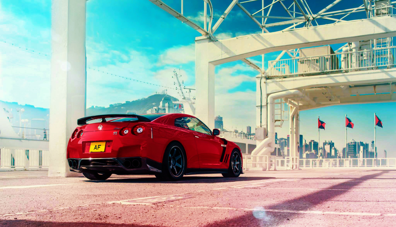 1366x786 Resolution nissan, gt-r, red 1366x786 Resolution Wallpaper ...
