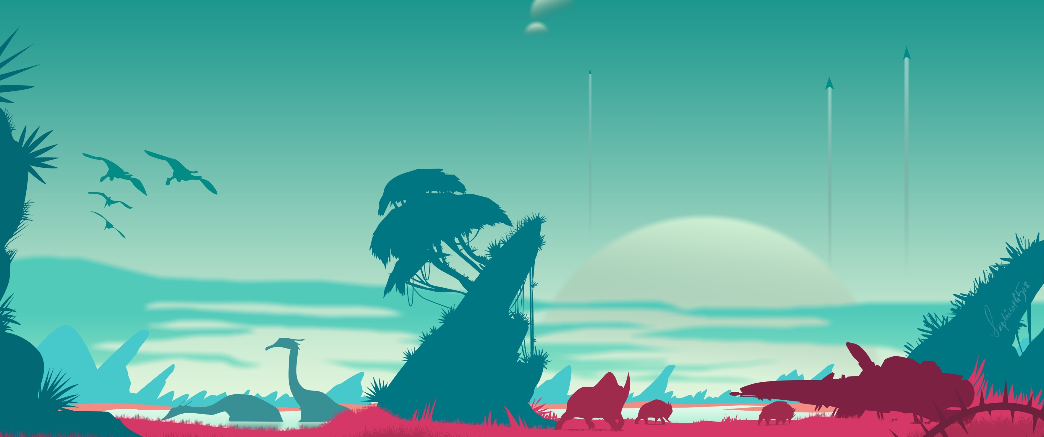 3440x1440 Resolution No Man's Sky Minimal Art 3440x1440 Resolution ...