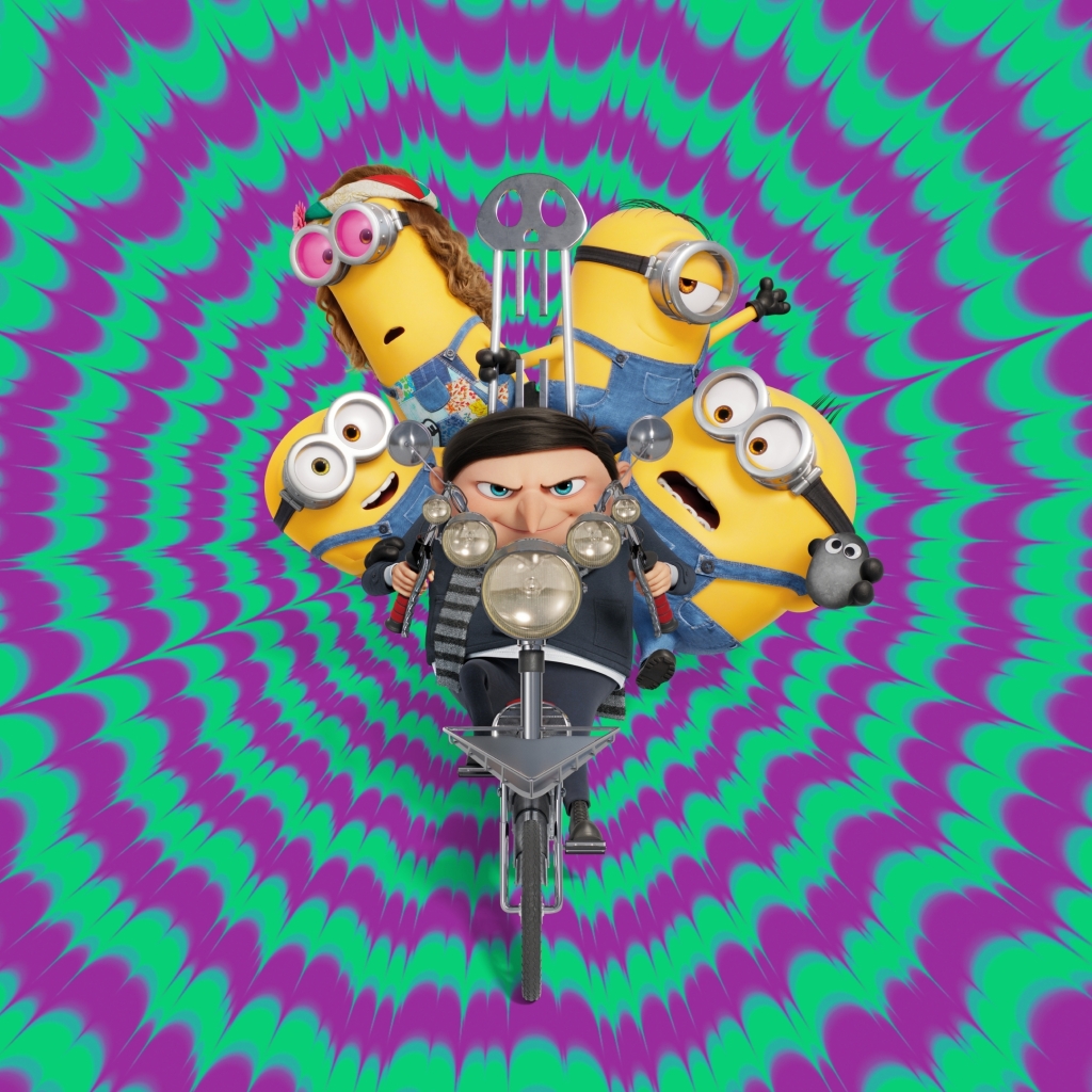 1024x1024 Resolution Official Minions The Rise Of Gru 4K Movie ...