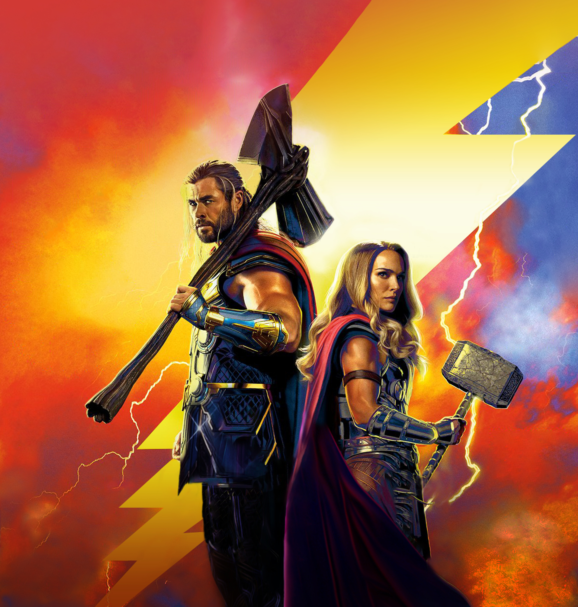 1980x2080 Resolution Official Thor Love and Thunder Poster Cool ...