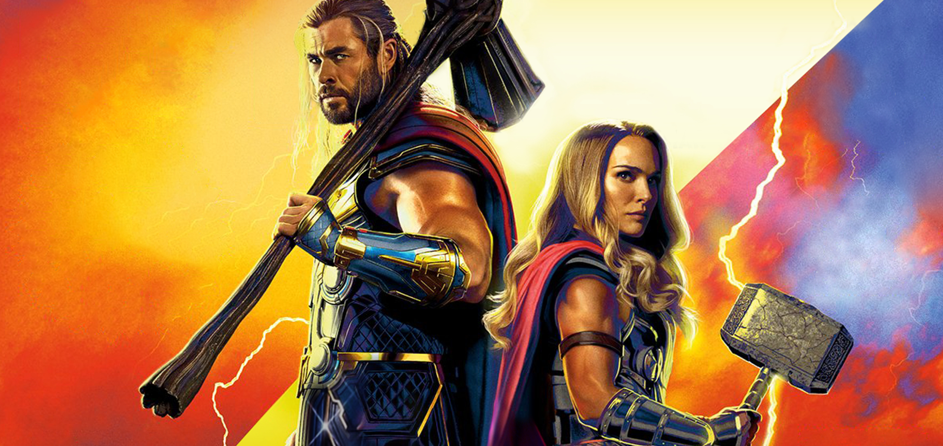 3040x1440 Resolution Official Thor Love and Thunder Poster Cool ...