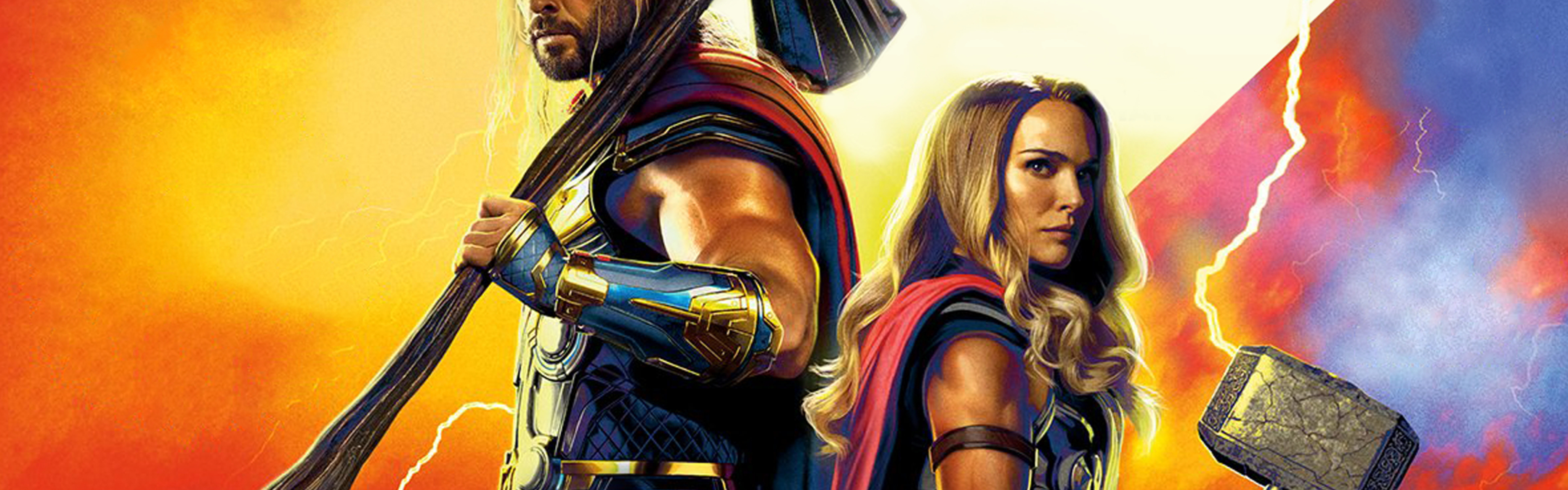3840x1200 Resolution Official Thor Love and Thunder Poster Cool ...