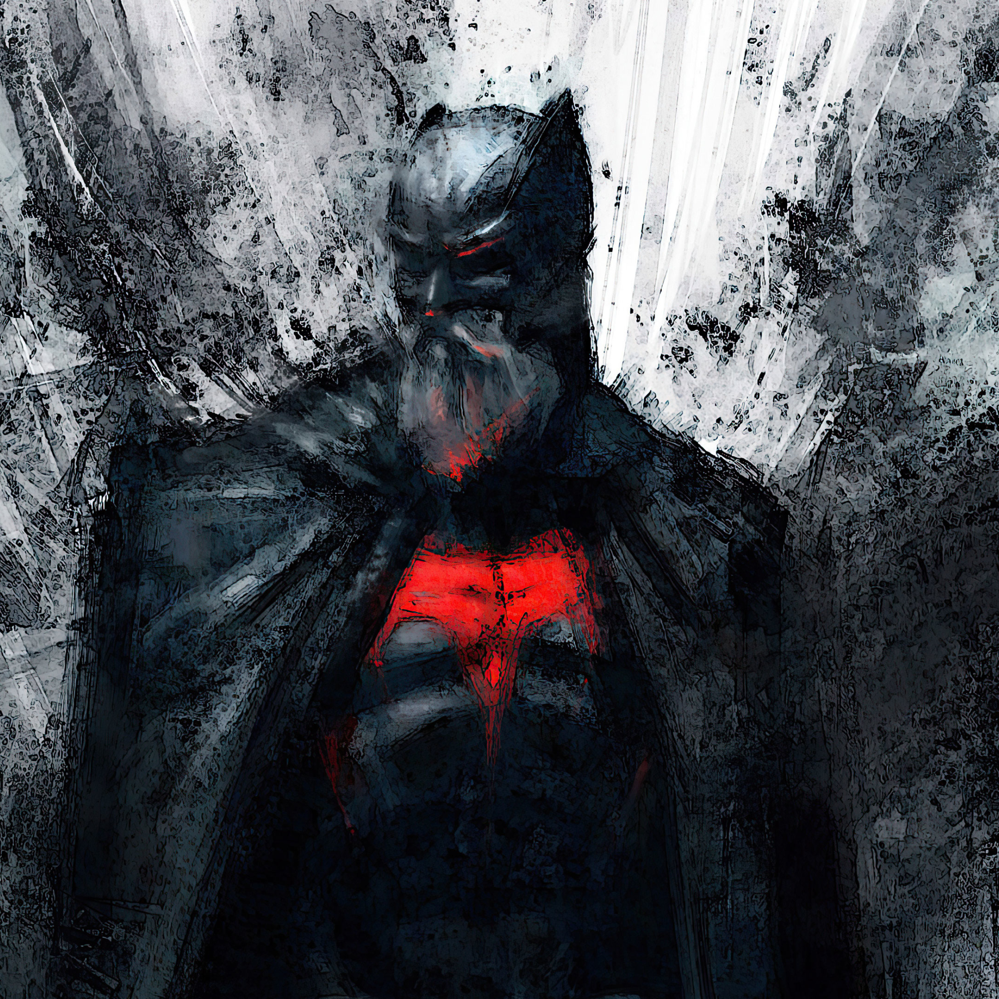 2000x2000 Resolution Old Batman Art 2000x2000 Resolution Wallpaper ...
