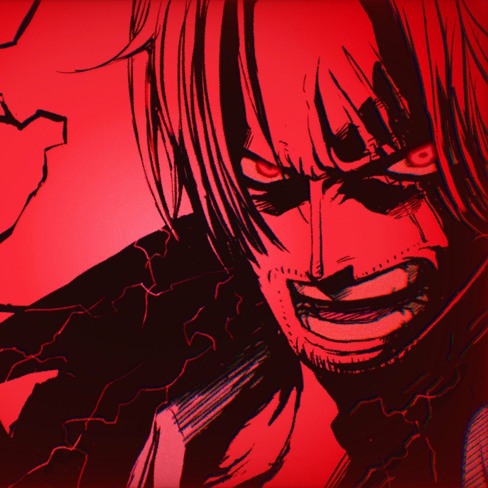 1000x1000 Resolution One Piece HD Shanks Red Digital Art 1000x1000 ...