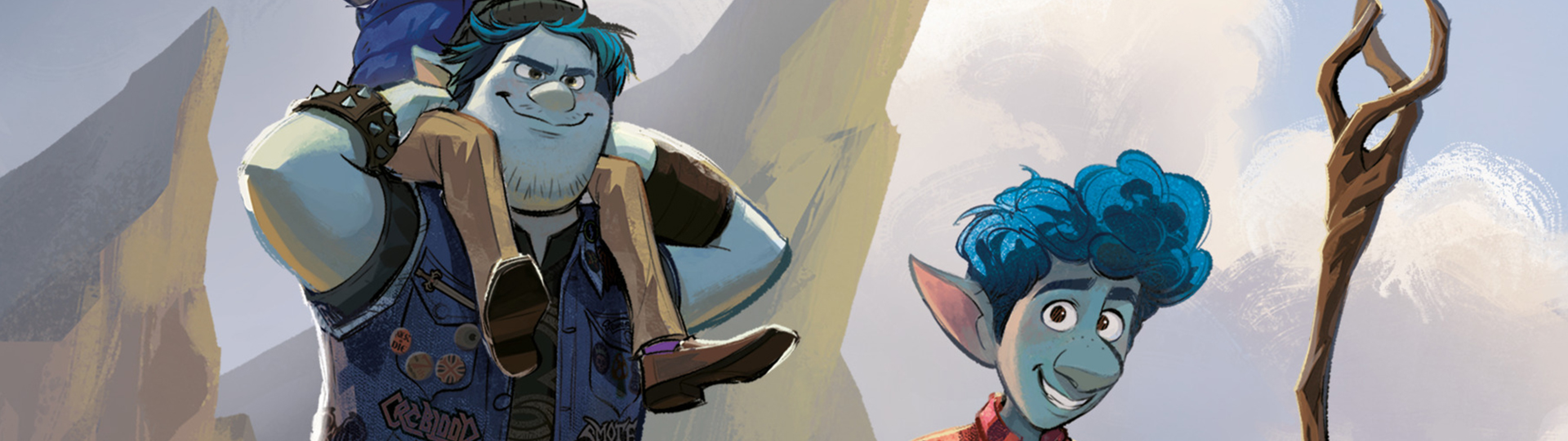 3840x1080 Resolution Onward Movie Characters Art 3840x1080 Resolution ...