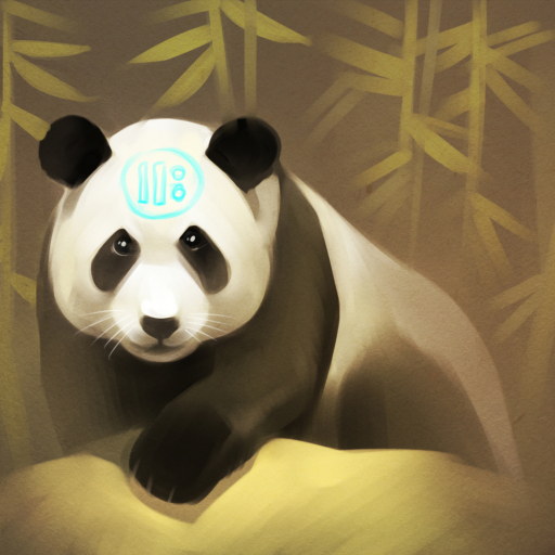 512x512 Resolution panda, art, bamboo 512x512 Resolution Wallpaper ...
