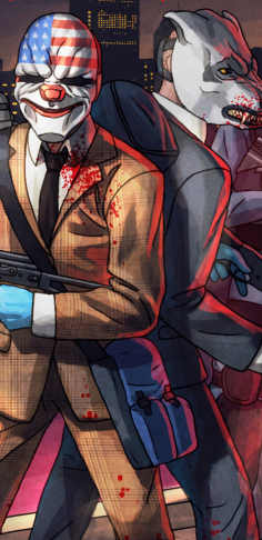 236x486 Resolution Payday 2 Dallas And Wolf 236x486 Resolution ...