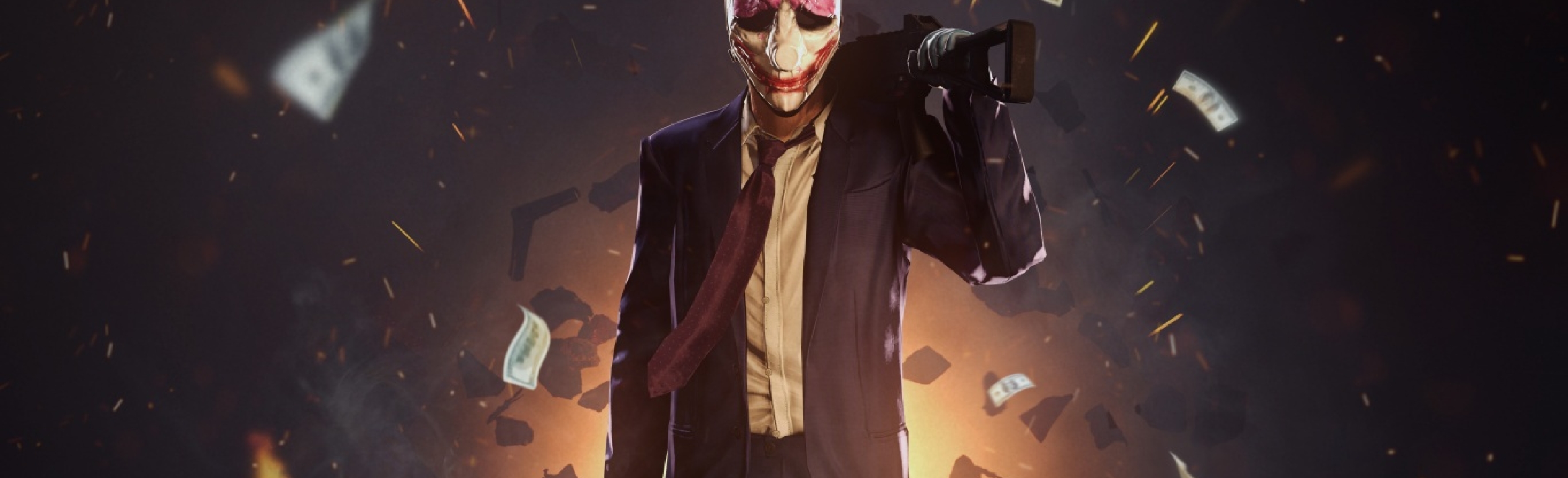 3540x1080 Resolution Payday 2 Houston Art 3540x1080 Resolution ...