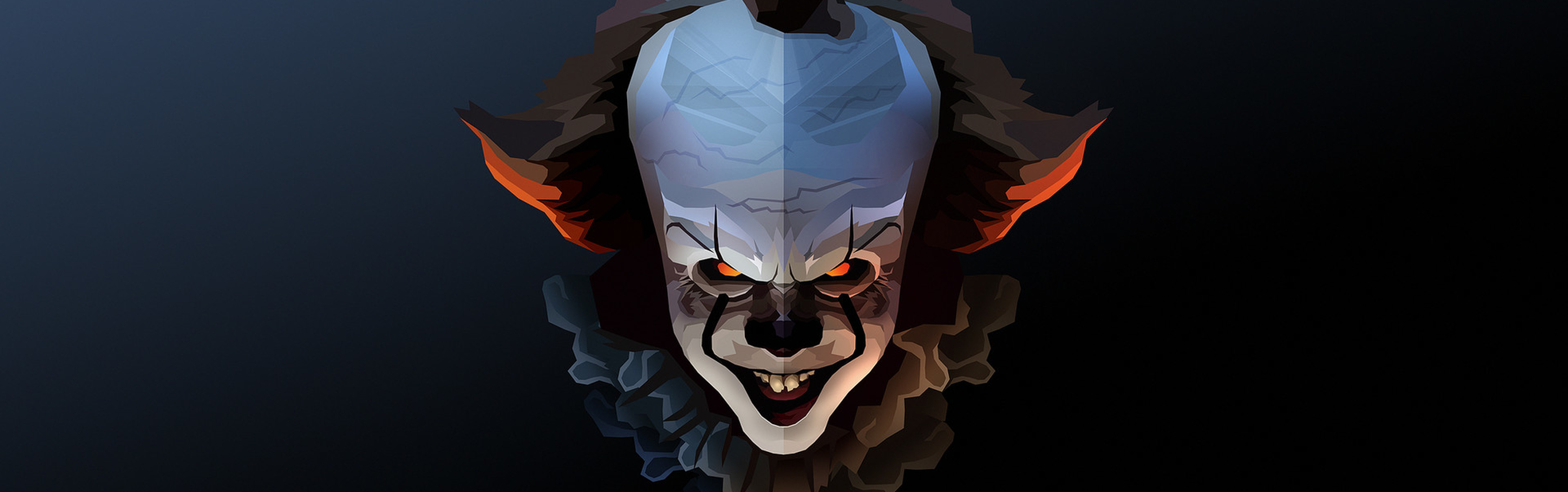 3440x1080 Pennywise Polygon Art 3440x1080 Resolution Wallpaper, HD ...