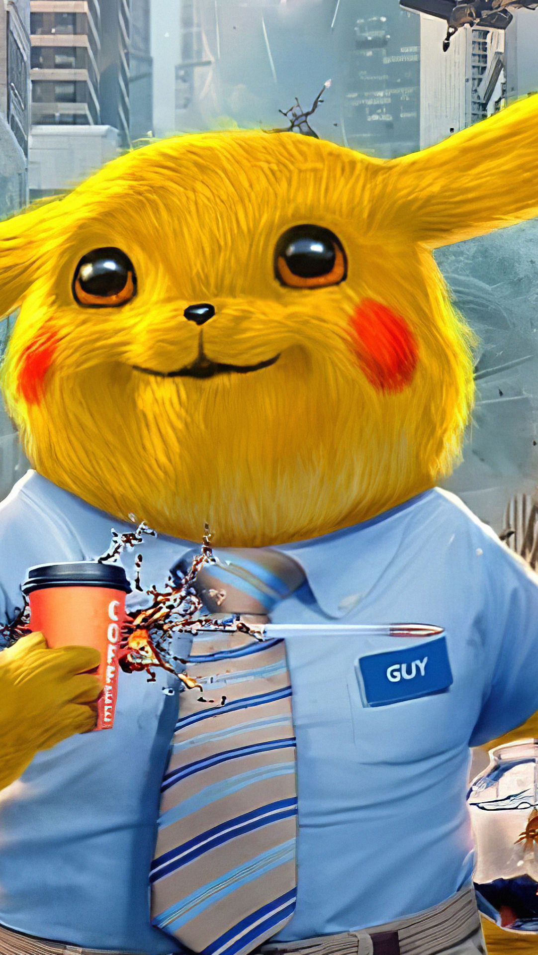 1082x1920 Resolution Pikachu as Free Guy Art 4K 1082x1920 Resolution ...