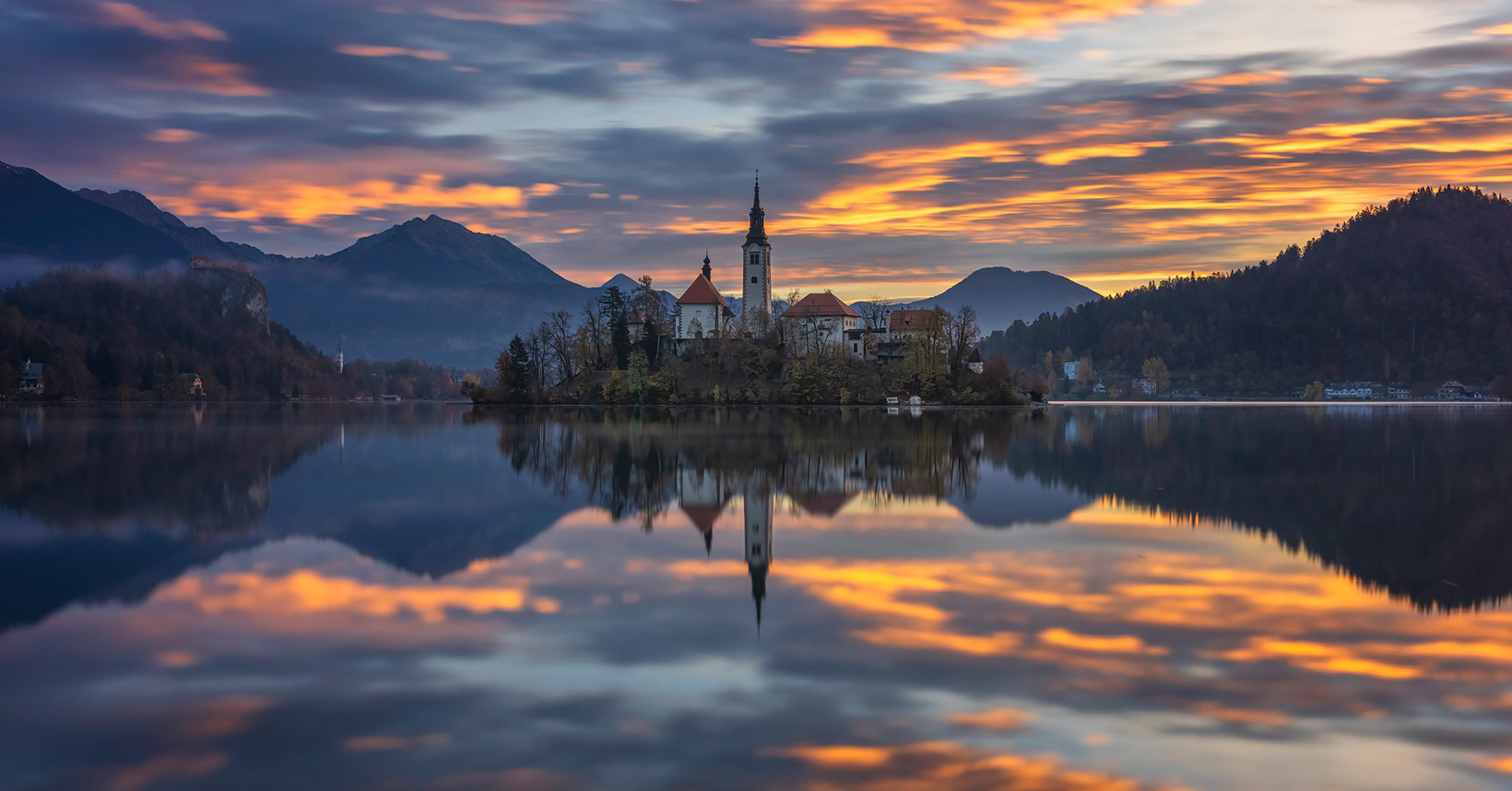 5120x2680 Resolution Pilgrimage Church of the Assumption of Maria ...