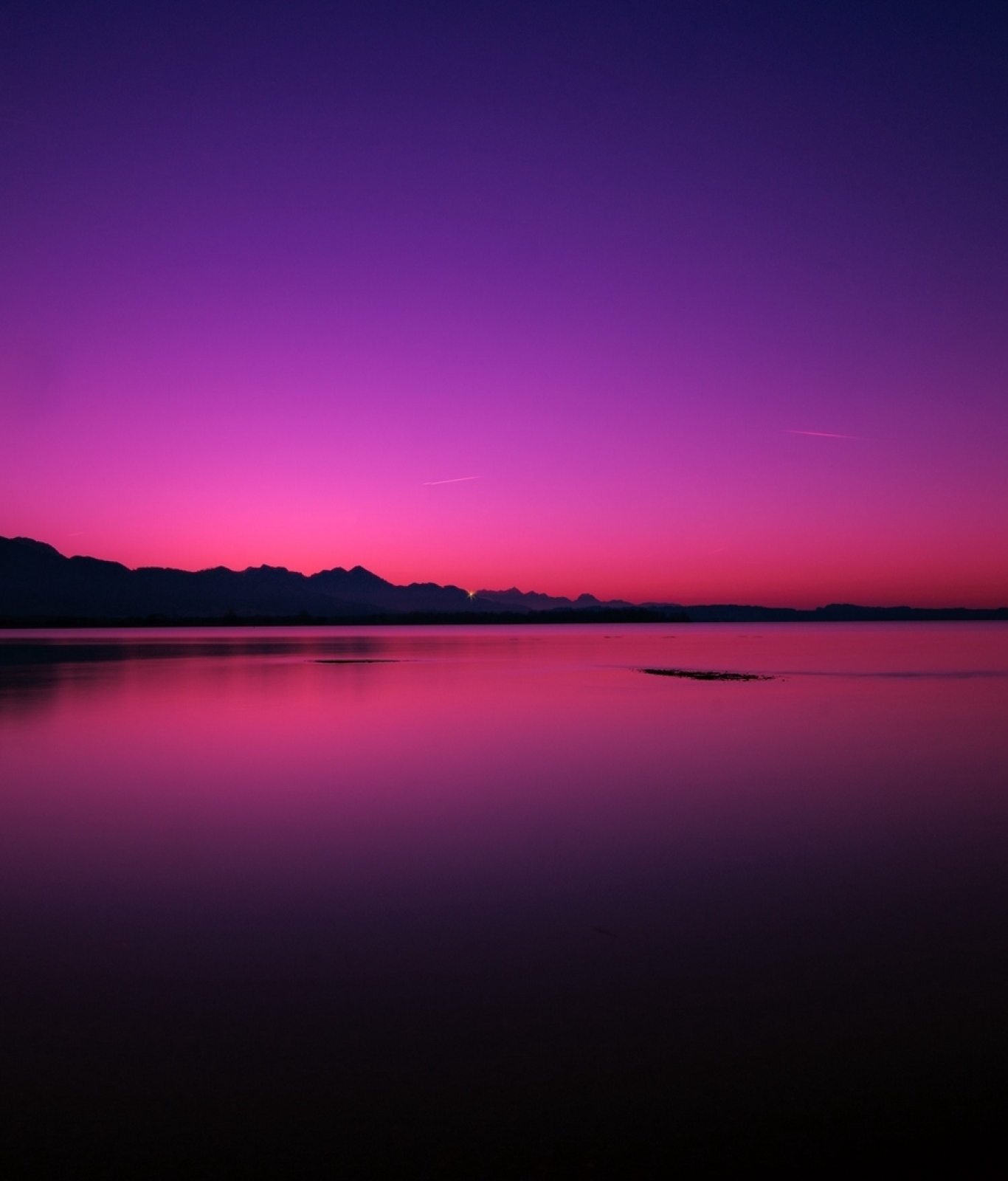 1366x1600 Pink Purple Sunset Near Lake 1366x1600 Resolution Wallpaper ...