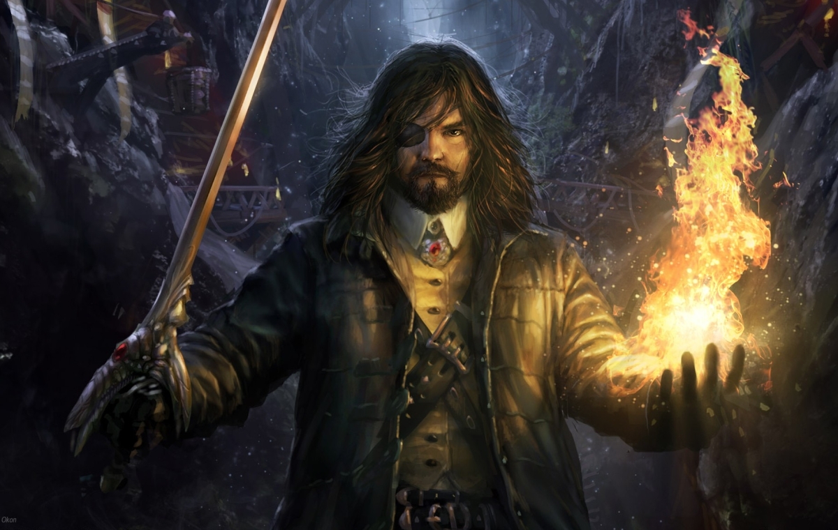 1200x760 Resolution pirate, fire, sword 1200x760 Resolution Wallpaper ...