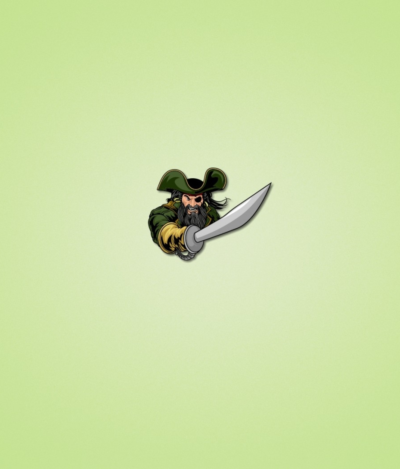 1366x1600 Resolution pirate, light green background, sword 1366x1600 ...