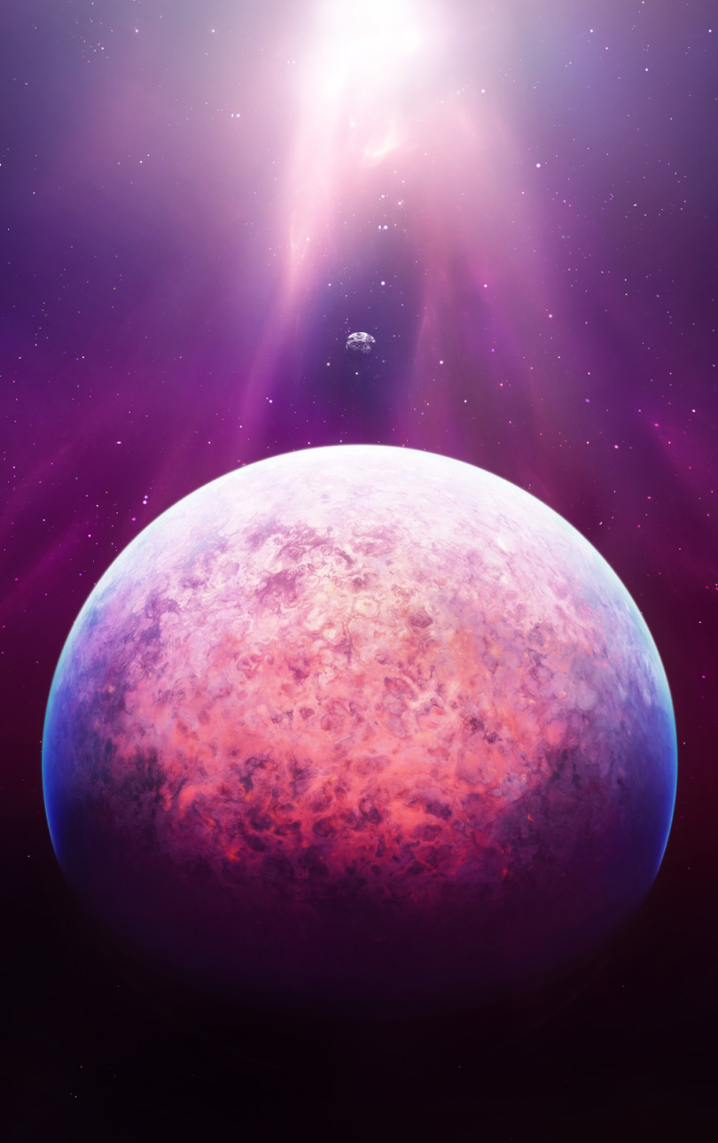 810x1290 Resolution planet, space, glow 810x1290 Resolution Wallpaper ...