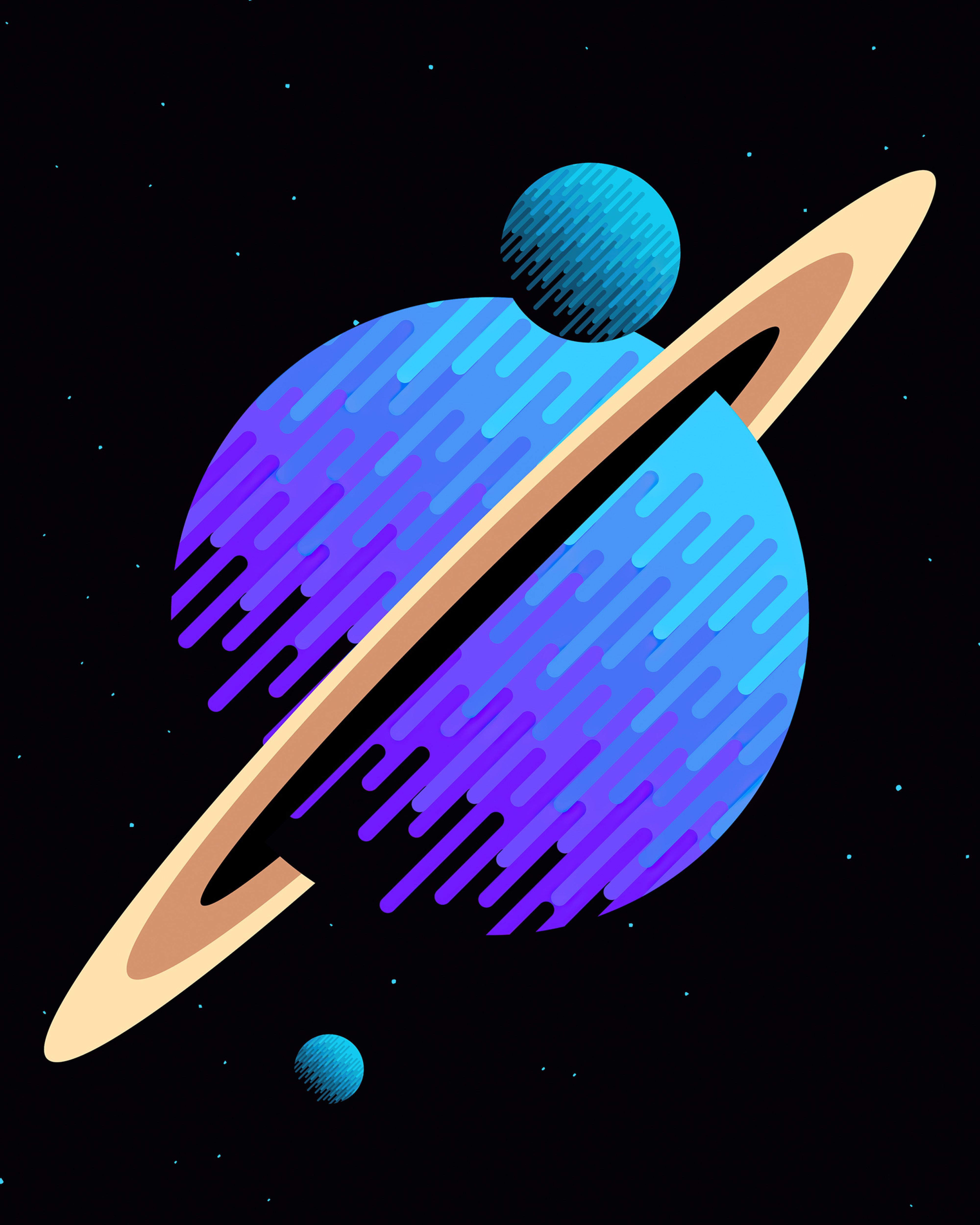 4000x5000 Resolution Planetary Ring Minimal Art 4000x5000 Resolution ...