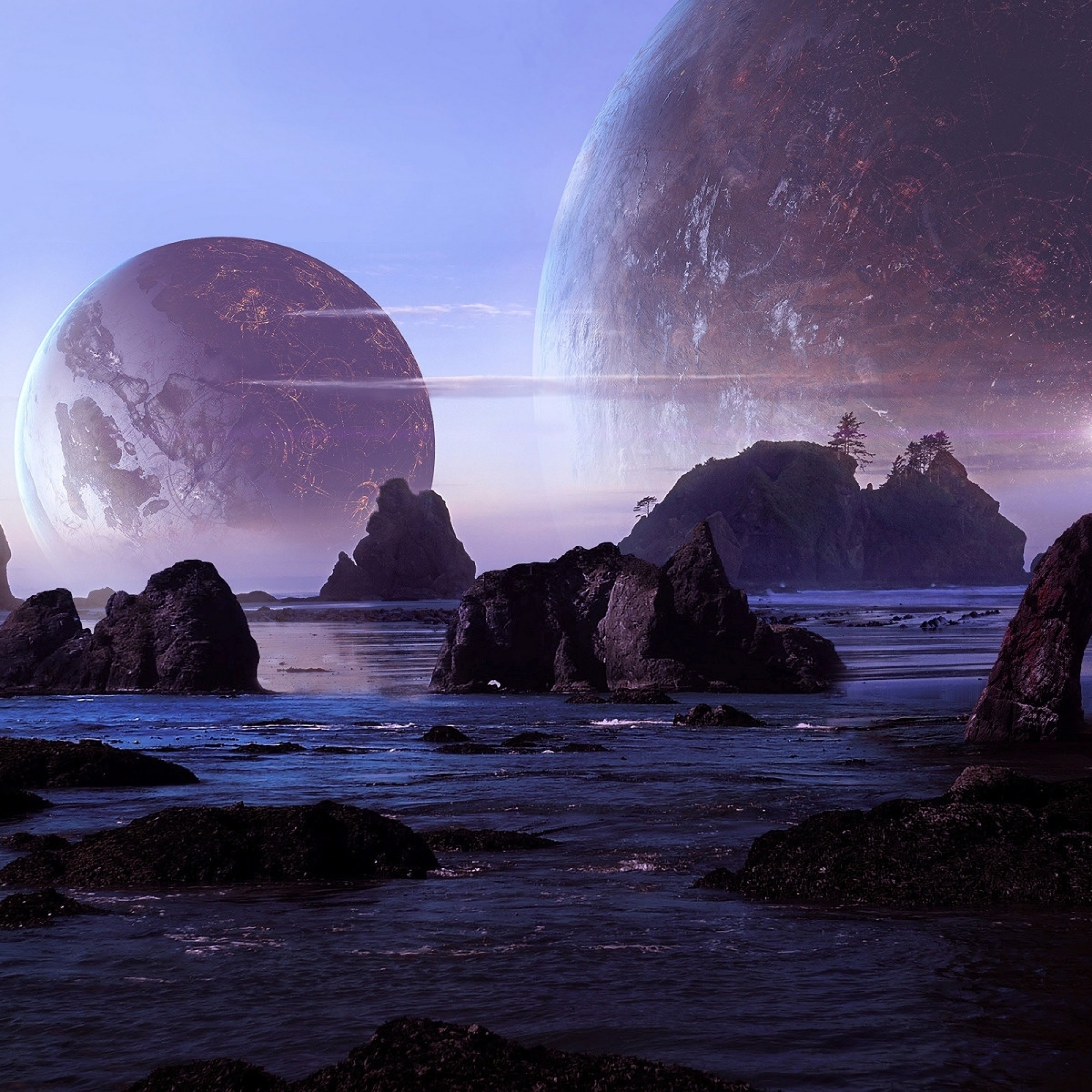 2000x2000 Resolution Planets Colliding 2000x2000 Resolution Wallpaper ...