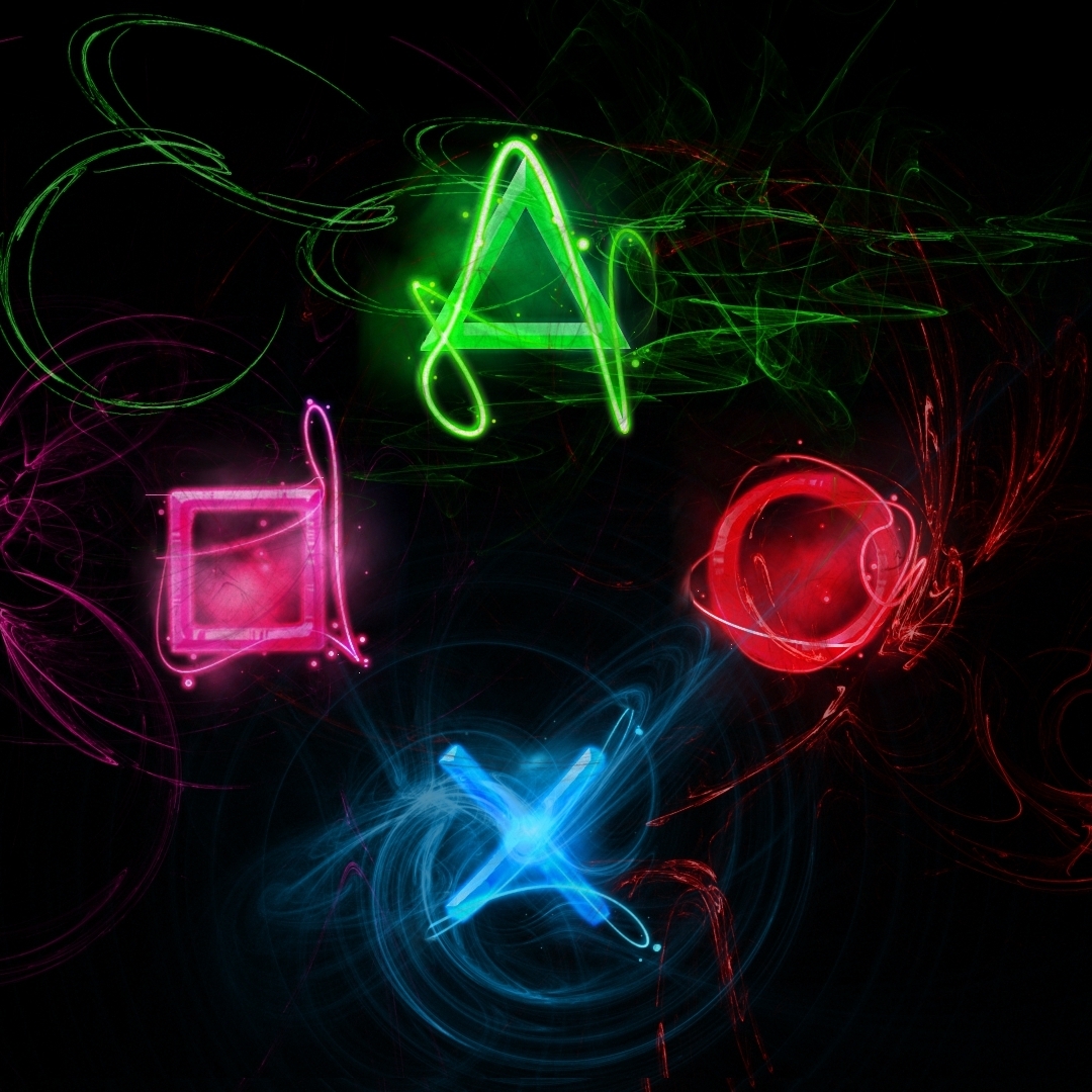 1080x1080 Resolution playstation, symbols, graphics 1080x1080 ...