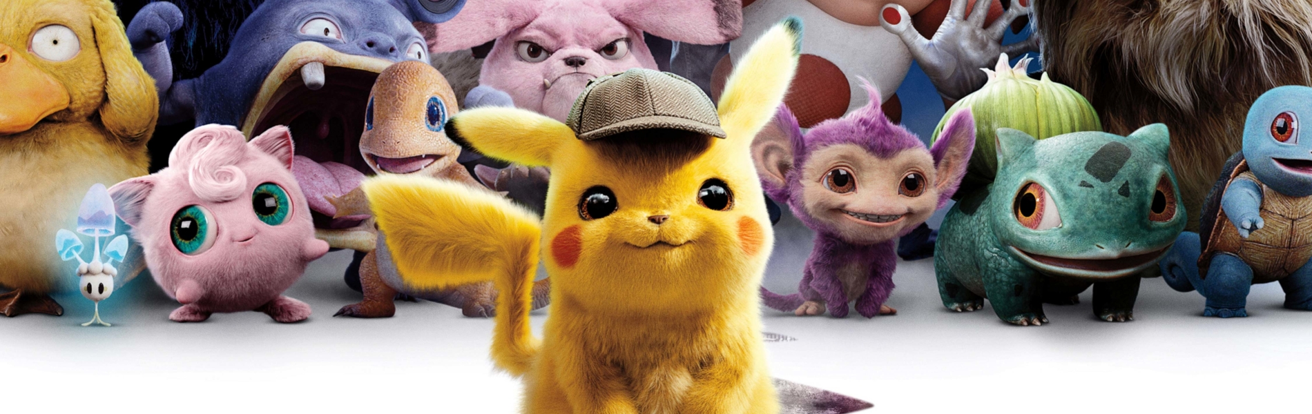 1900x600 Resolution Pokemon Detective Pikachu Characters and Pokemon ...