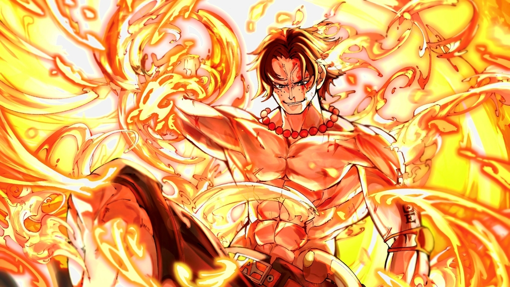 1024x576 Resolution Portgas D Ace One Piece HD Art 1024x576 Resolution ...