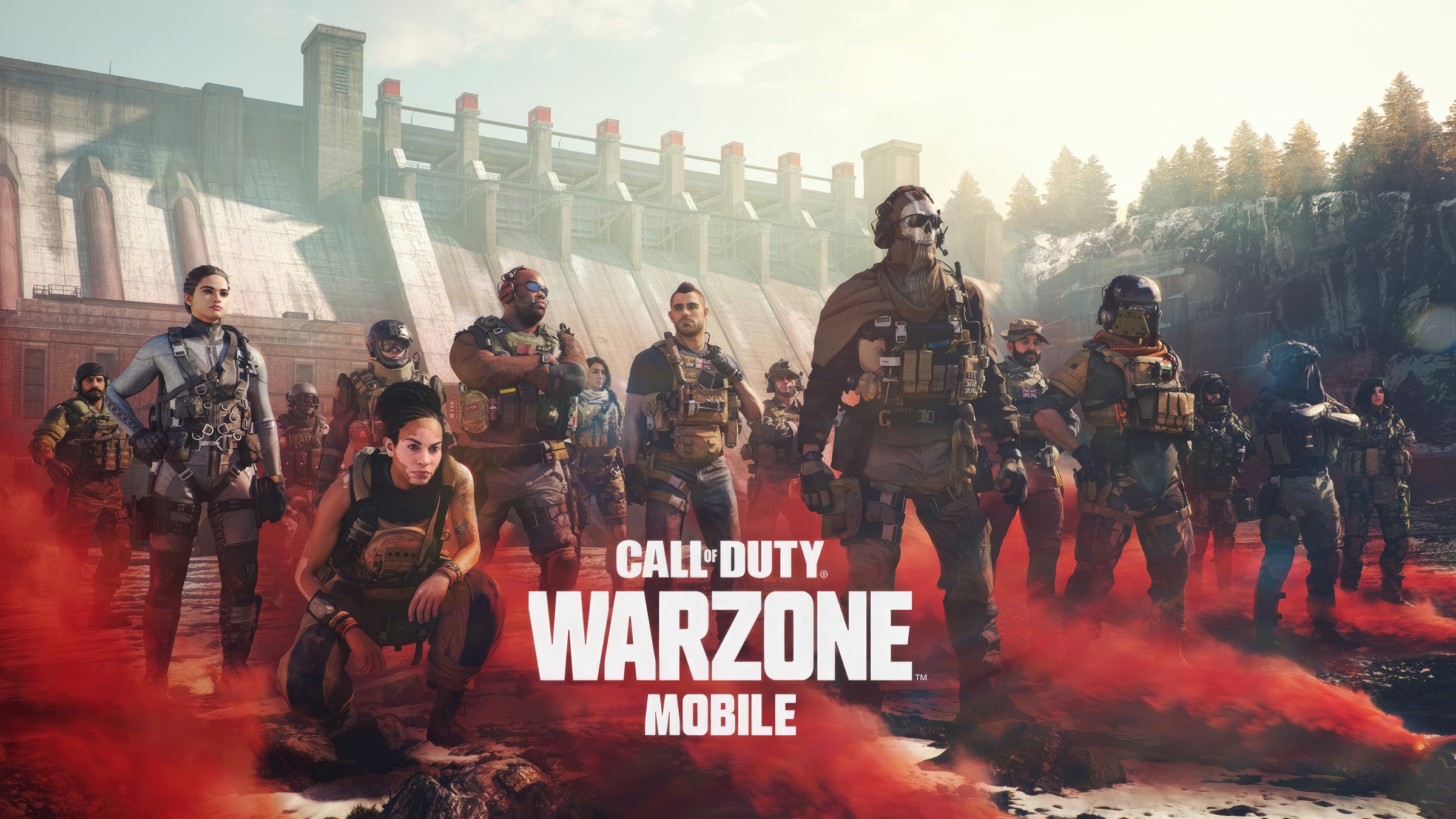 2400x1350 Resolution Poster Call Of Duty Warzone Mobile Gaming ...