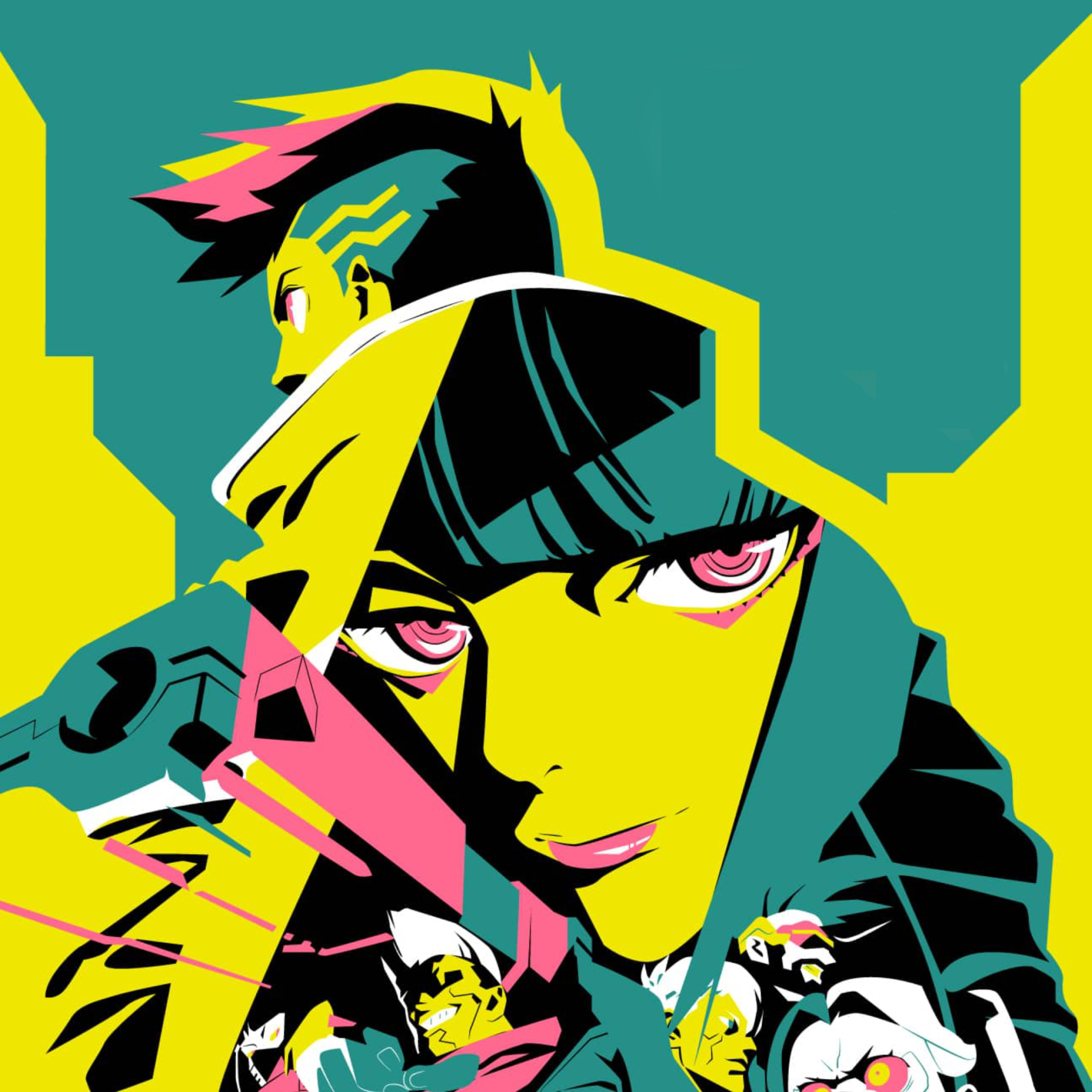 2248x2248 Poster of Cyberpunk Edgerunners Netflix Show 2248x2248 ...