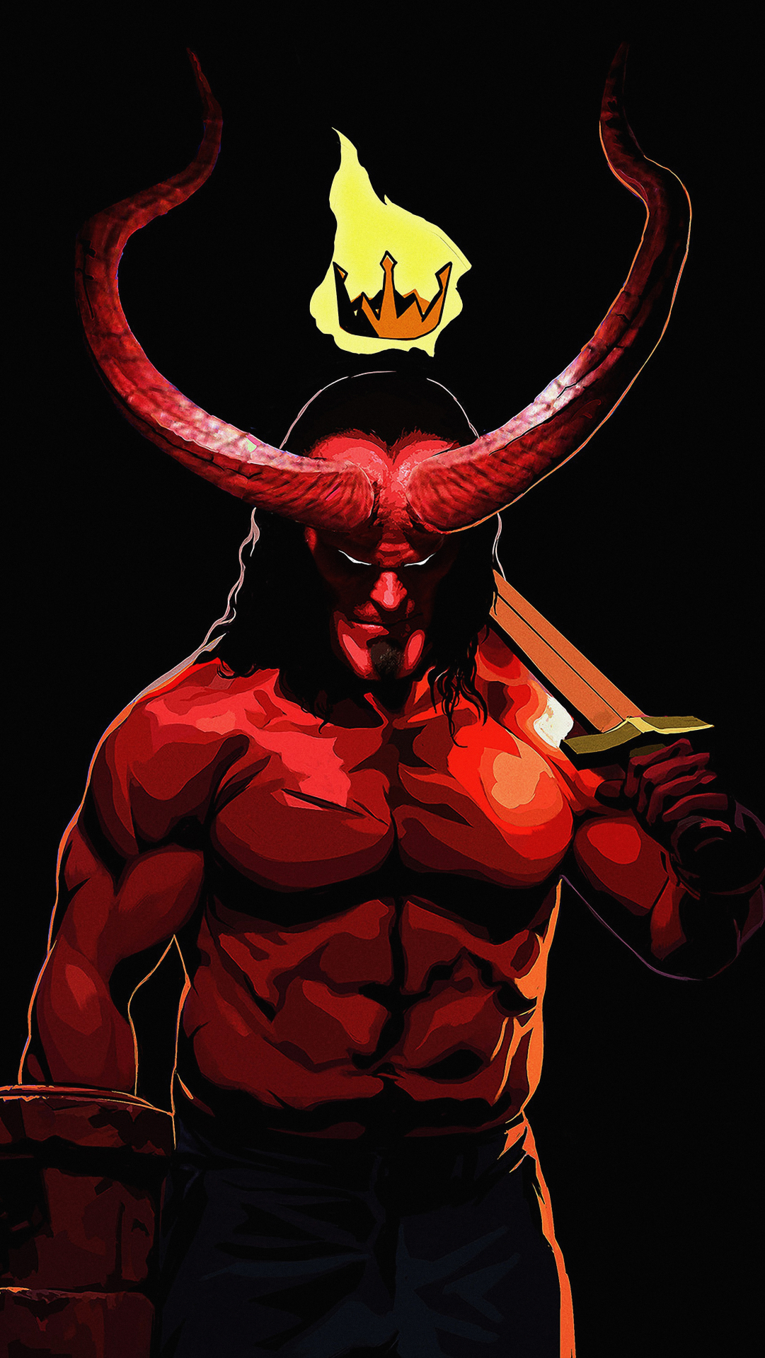 1081x1920 Resolution Poster Of Hellboy Movie Artwork 1081x1920 ...