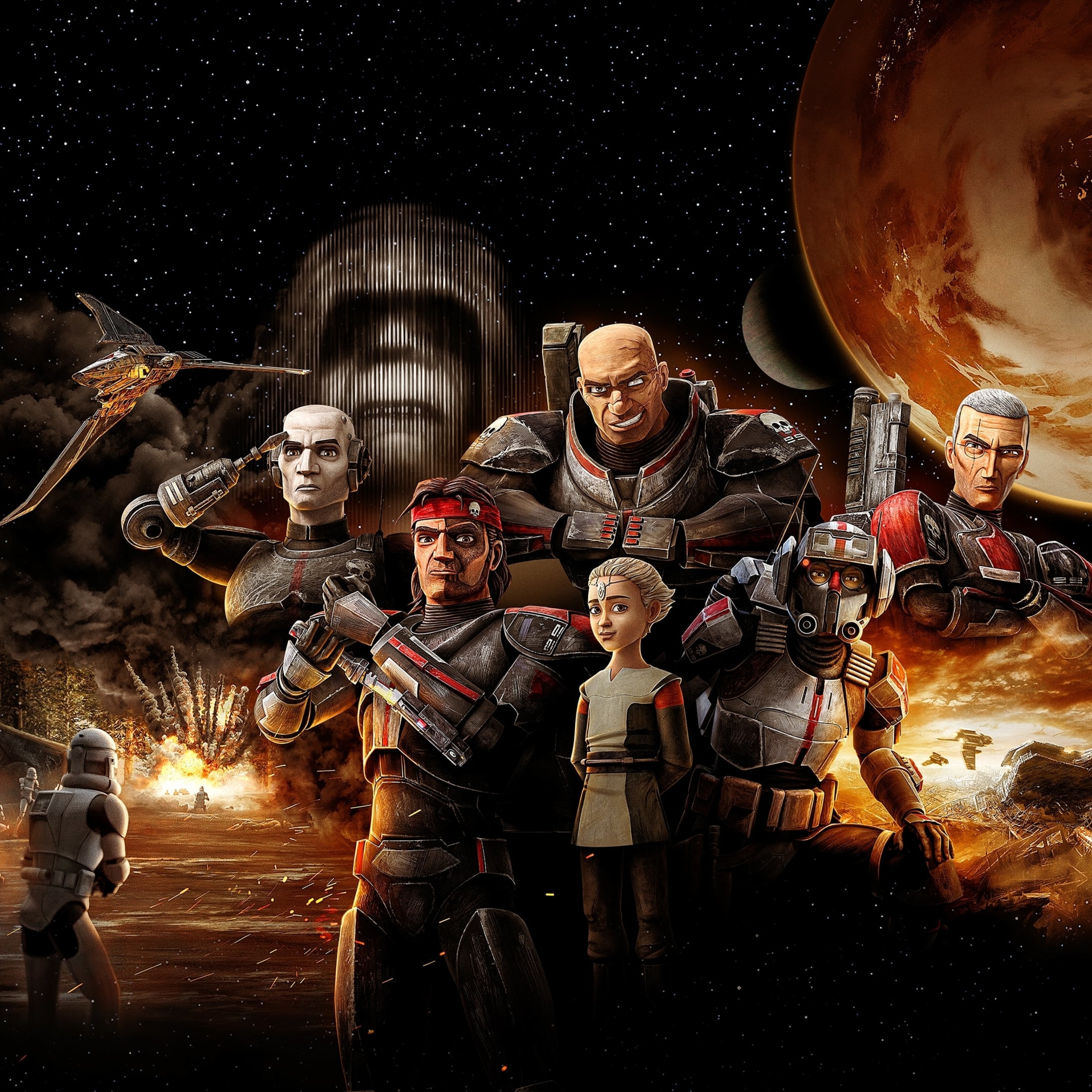 3088x3088 Resolution Poster of Star Wars The Bad Batch 3088x3088 ...