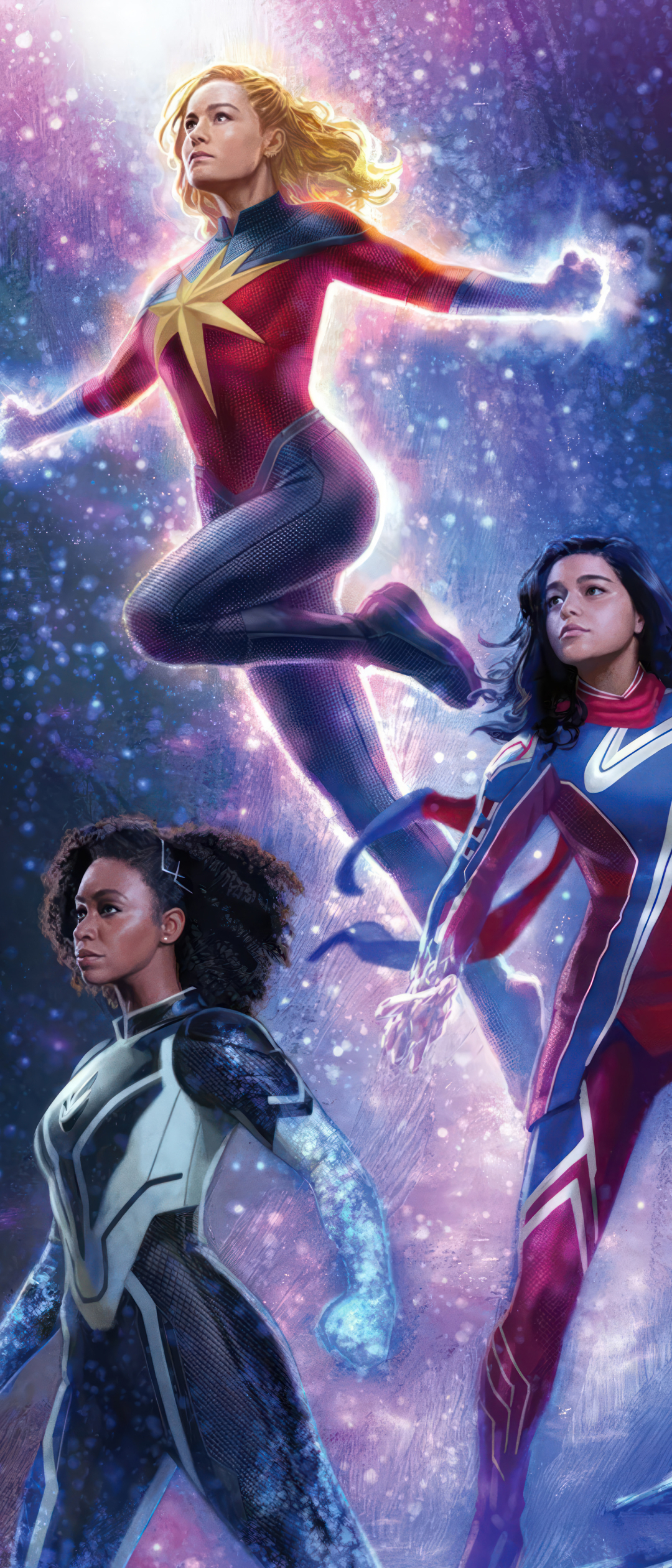 1080x2520 Resolution Poster of The Marvels Movie 2023 8K 1080x2520 ...