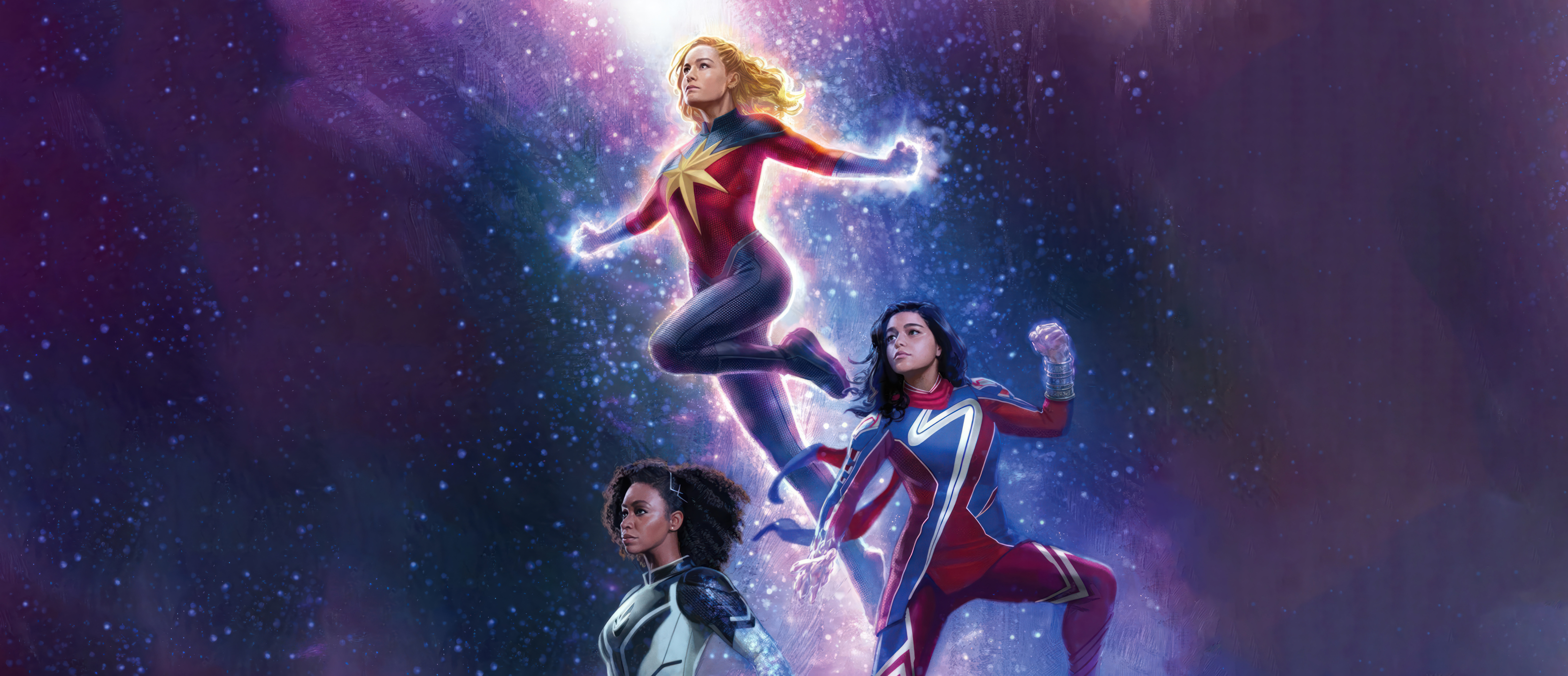 3340x1440 Resolution Poster of The Marvels Movie 2023 8K 3340x1440 ...