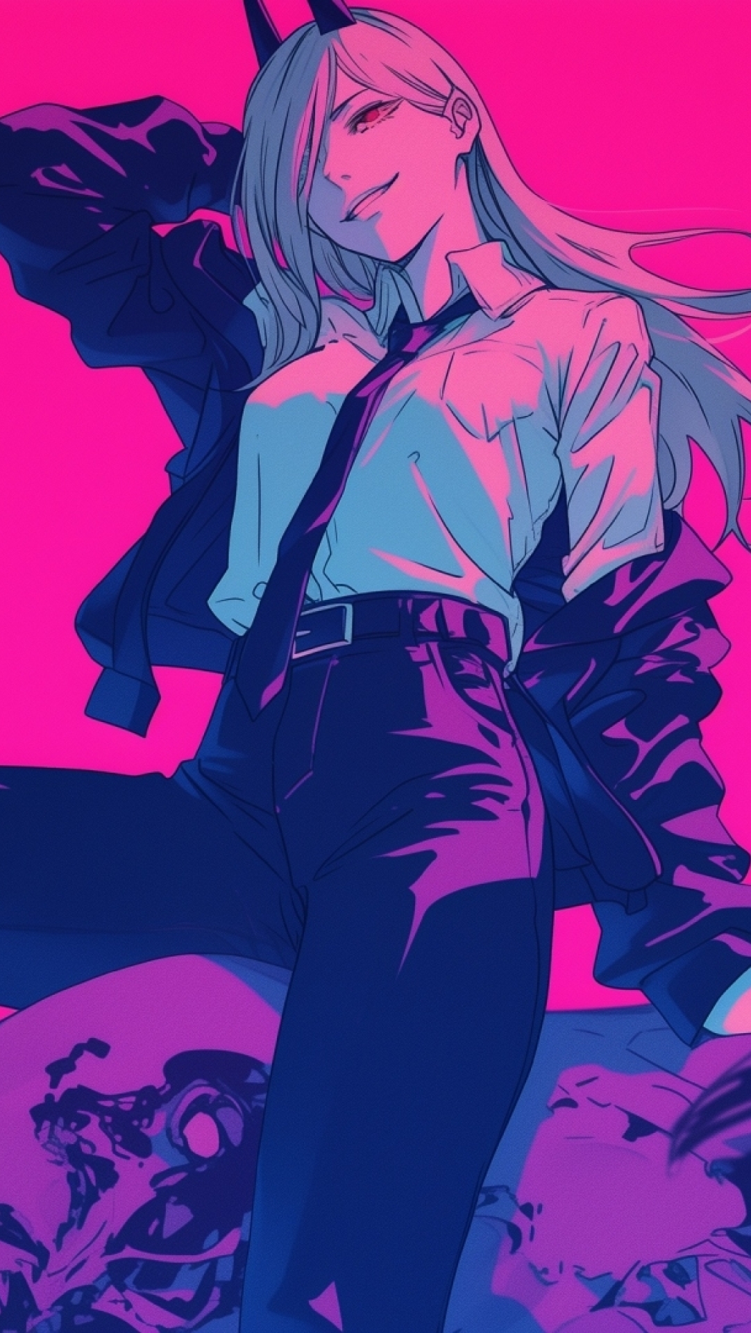 1082x1920 Resolution Power Chainsaw Man Neon Cool 1082x1920 Resolution ...