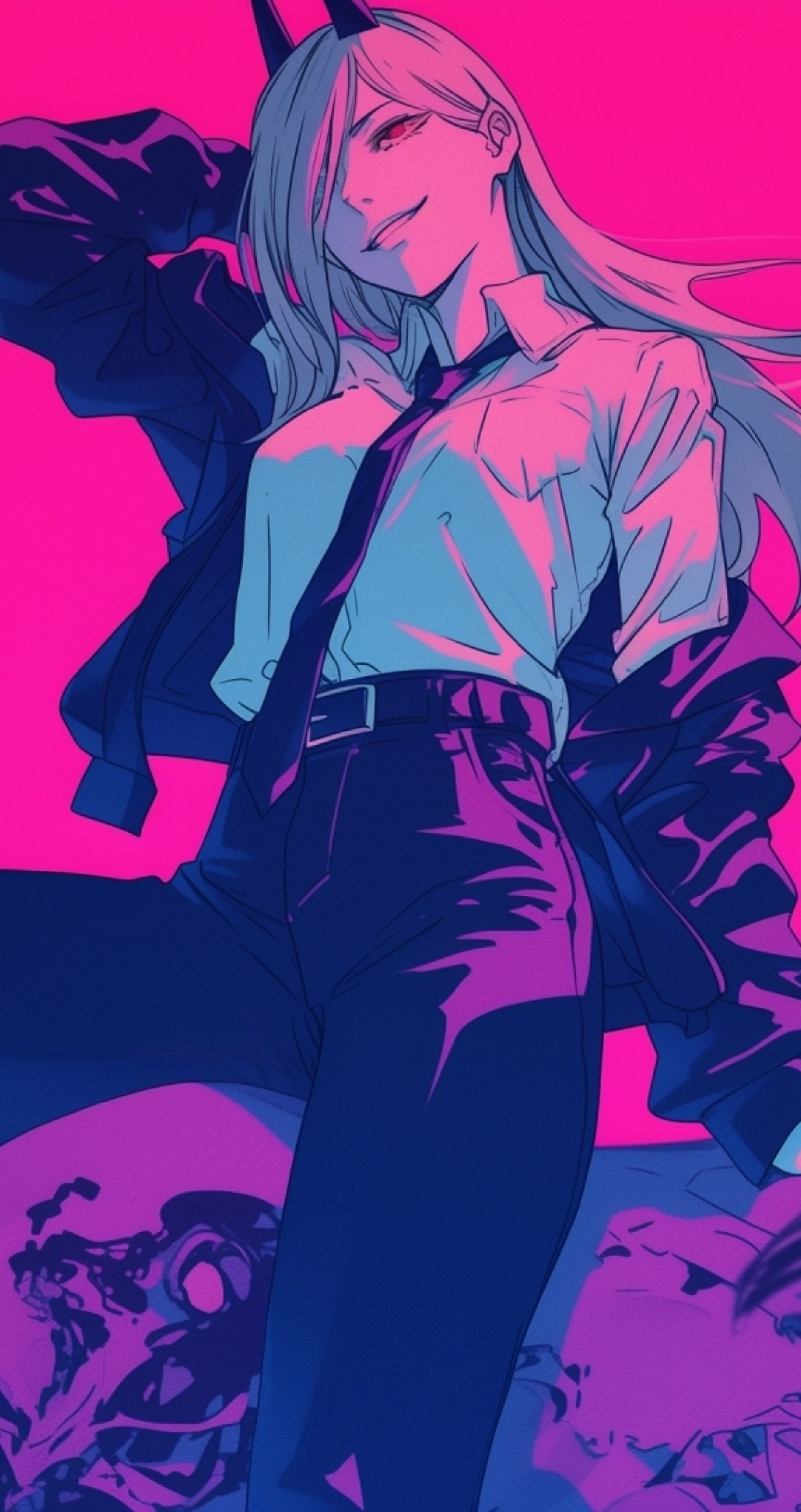 1082x2042 Resolution Power Chainsaw Man Neon Cool 1082x2042 Resolution ...