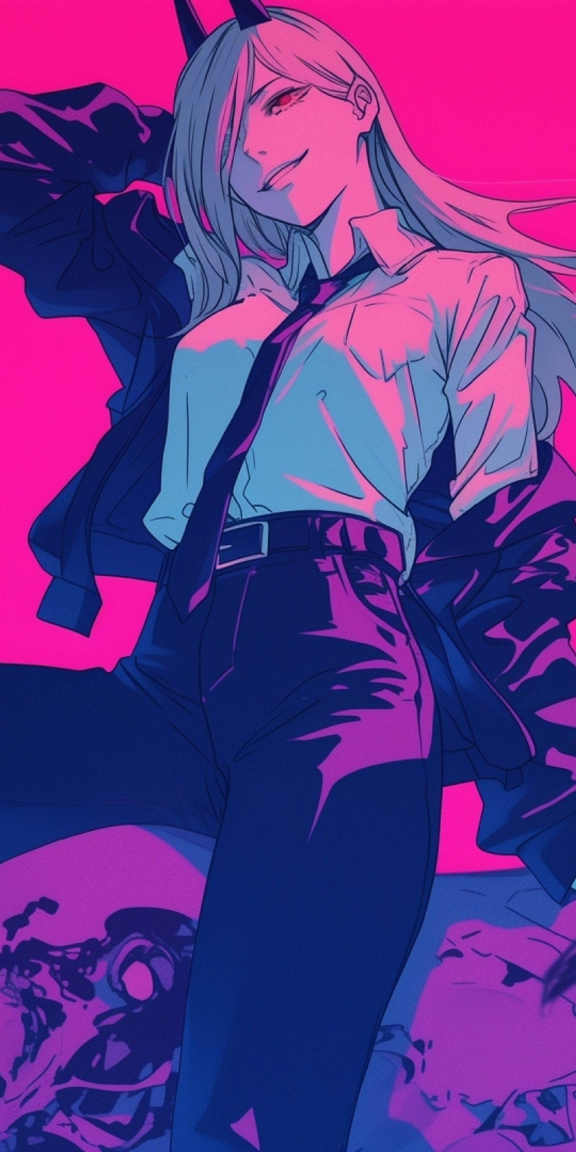 1920x3840 Resolution Power Chainsaw Man Neon Cool 1920x3840 Resolution ...