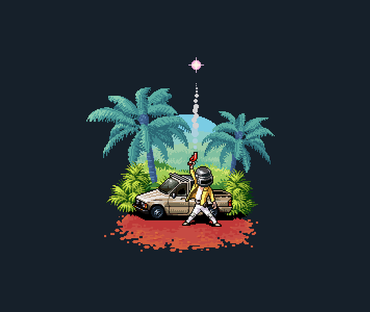 1280x1080 PUBG Pixel Art 1280x1080 Resolution Wallpaper, HD Artist 4K ...