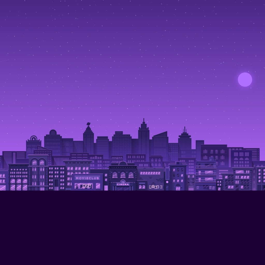 1024x1024 Purple City 1024x1024 Resolution Wallpaper, HD Artist 4K ...