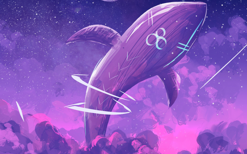800x500 Resolution Purple Whale Away 4K HD Vaporwave 800x500 Resolution ...