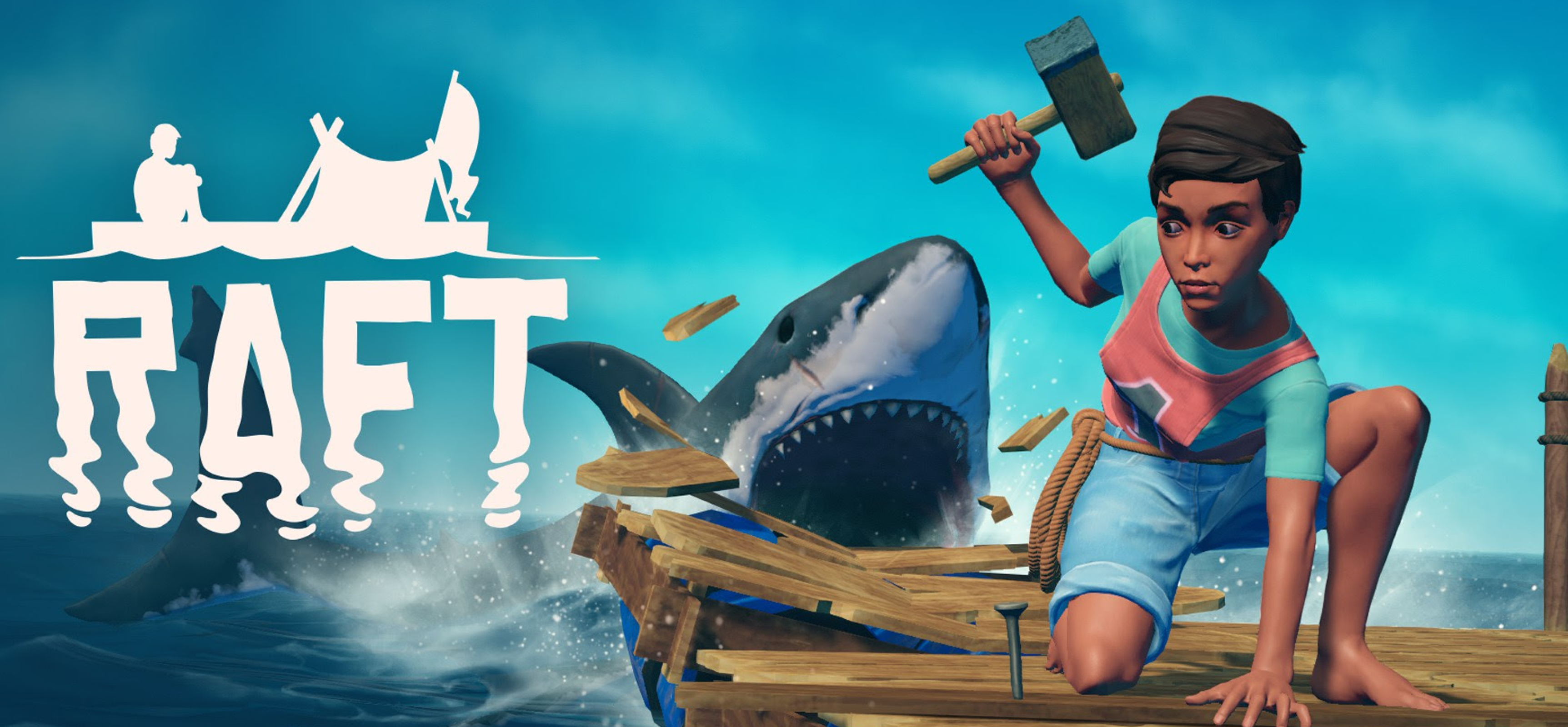 3449x1600 Resolution Raft Game Poster 3449x1600 Resolution Wallpaper ...